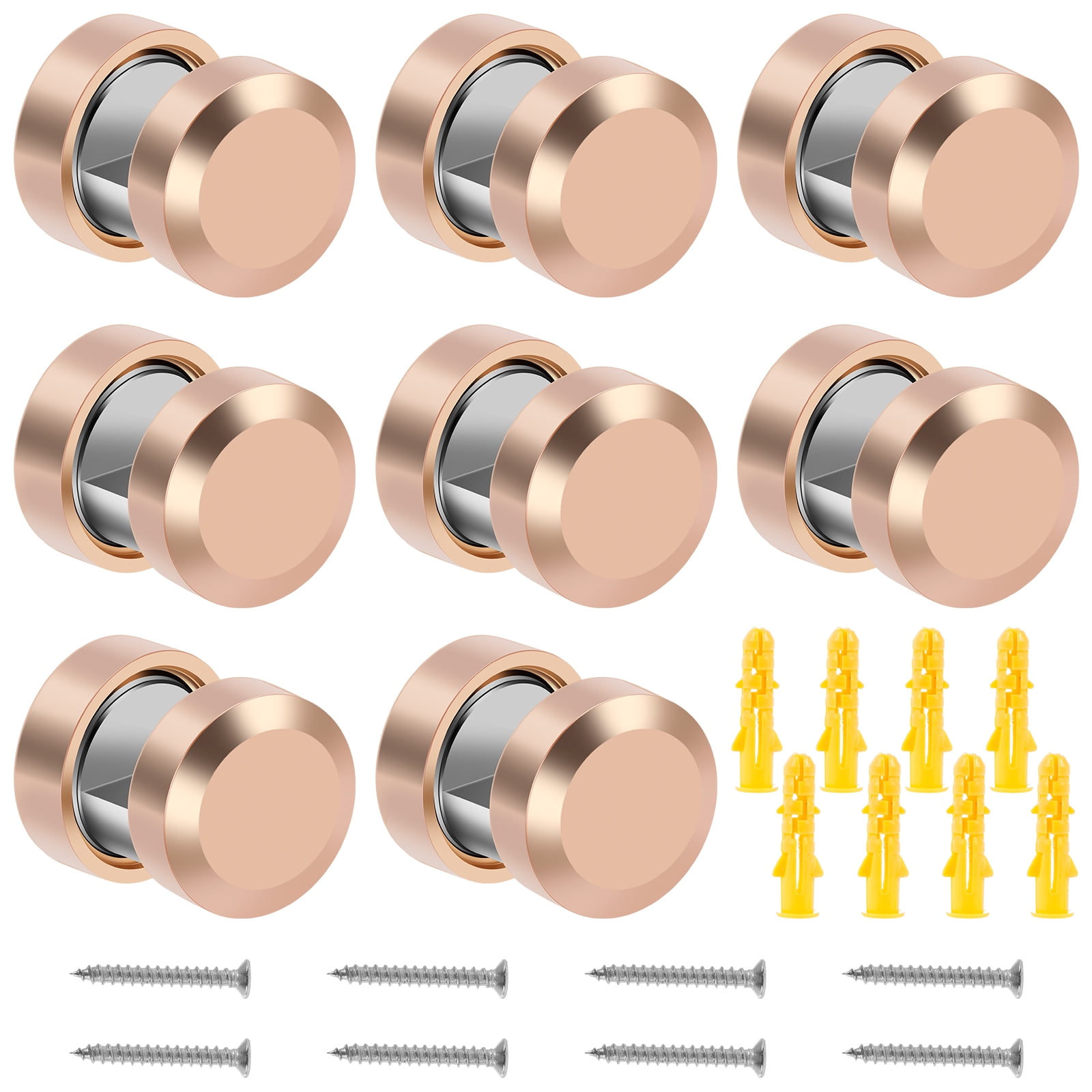 AEVXKHI 16PCS Mirror Clips Solid Round Shape Mirrors Bracket Pretty ...