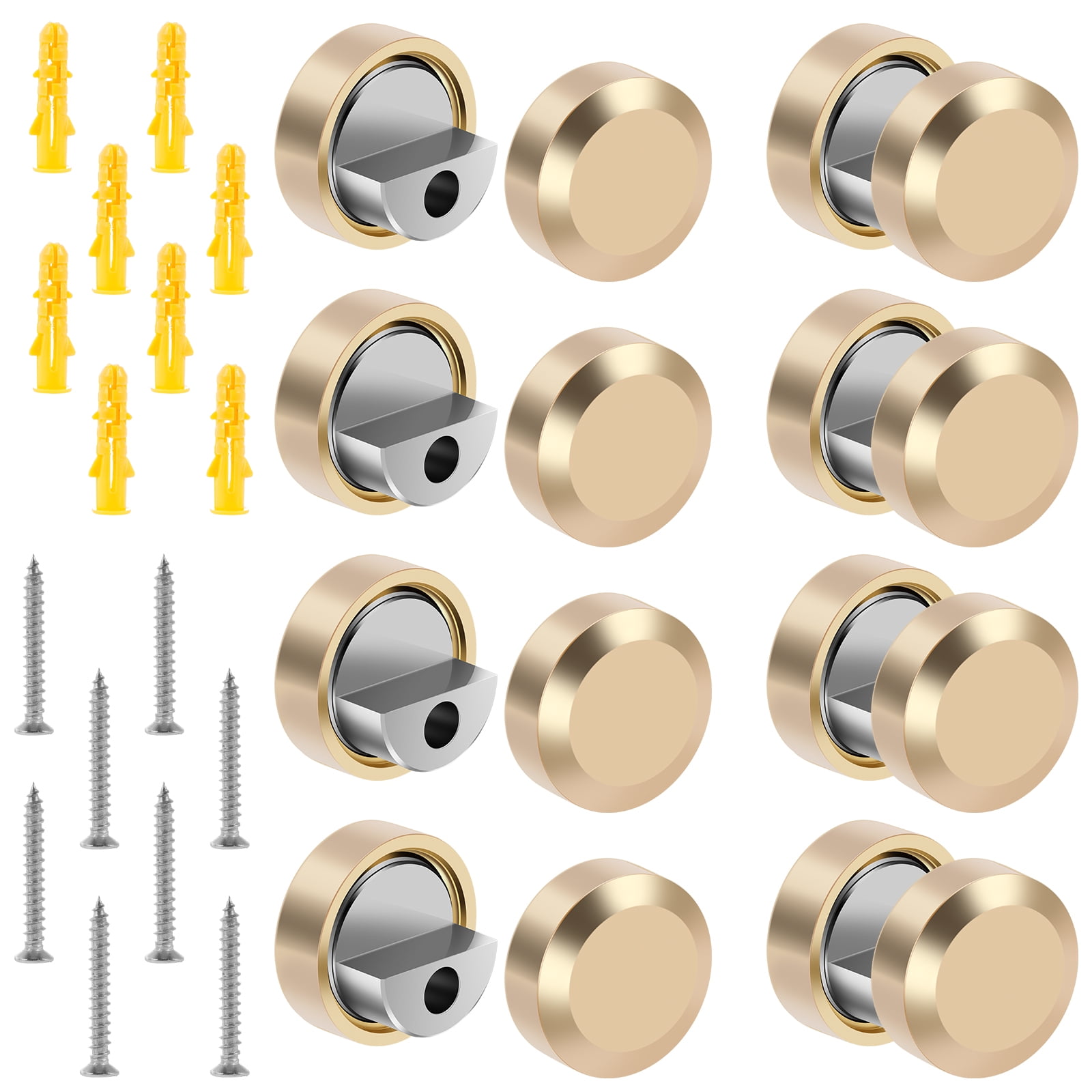 AEVXKHI 16PCS Mirror Clips, Solid Round Shape Mirrors Bracket, Pretty ...