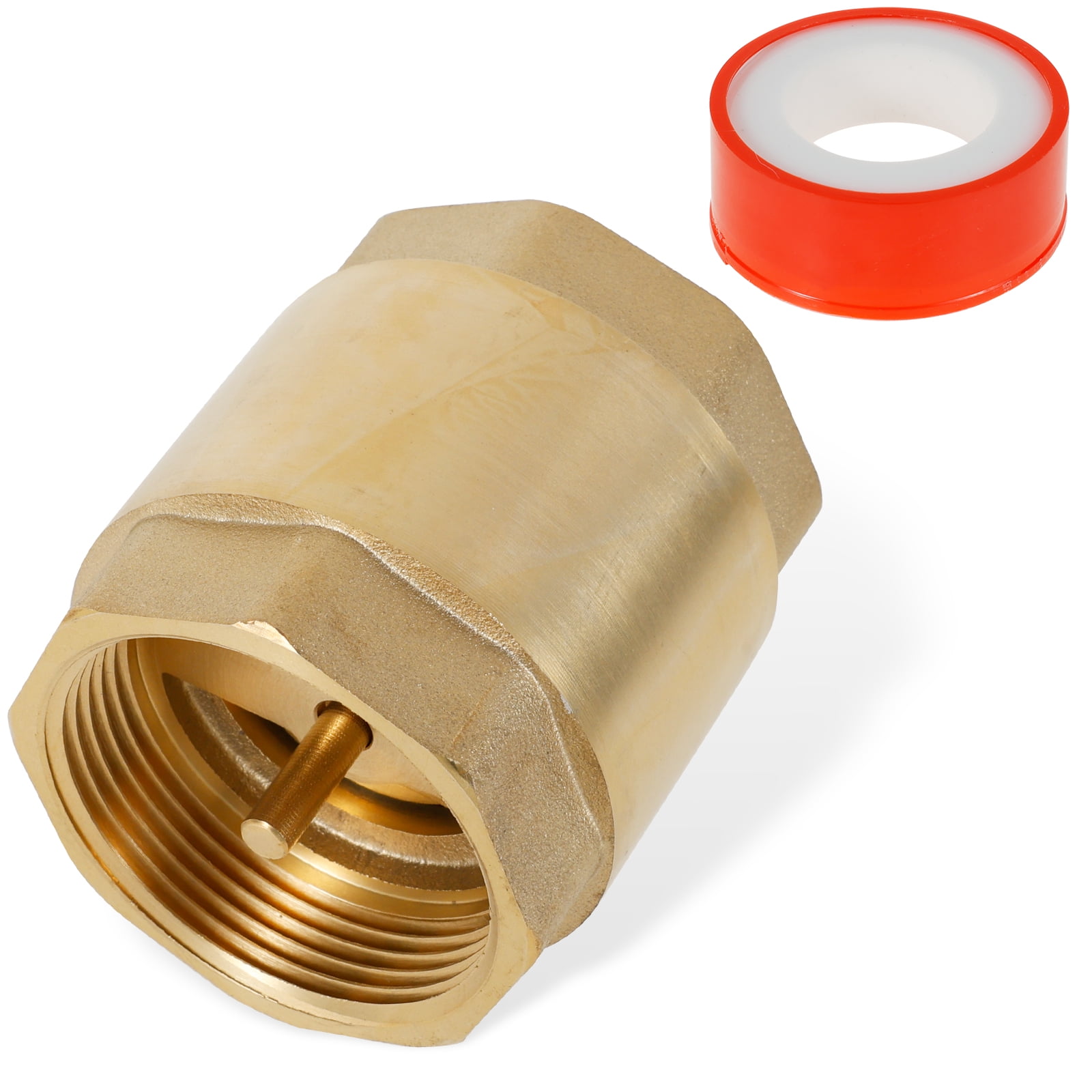 AEVXKHI 1PC 1.5inch Brass Check Valve No Return One Way Vertical ...