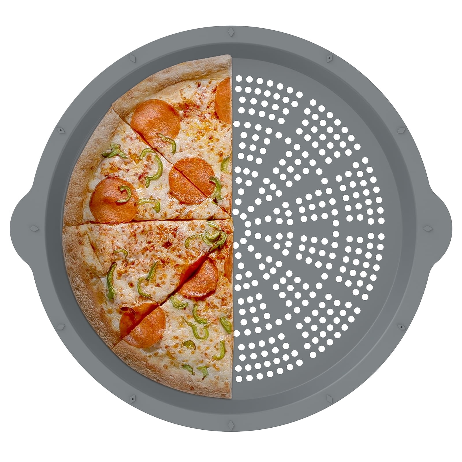 AEVXKHI 1PC 16 Inches Nonstick Pizza Tray for Oven Round Silicone Pizza ...