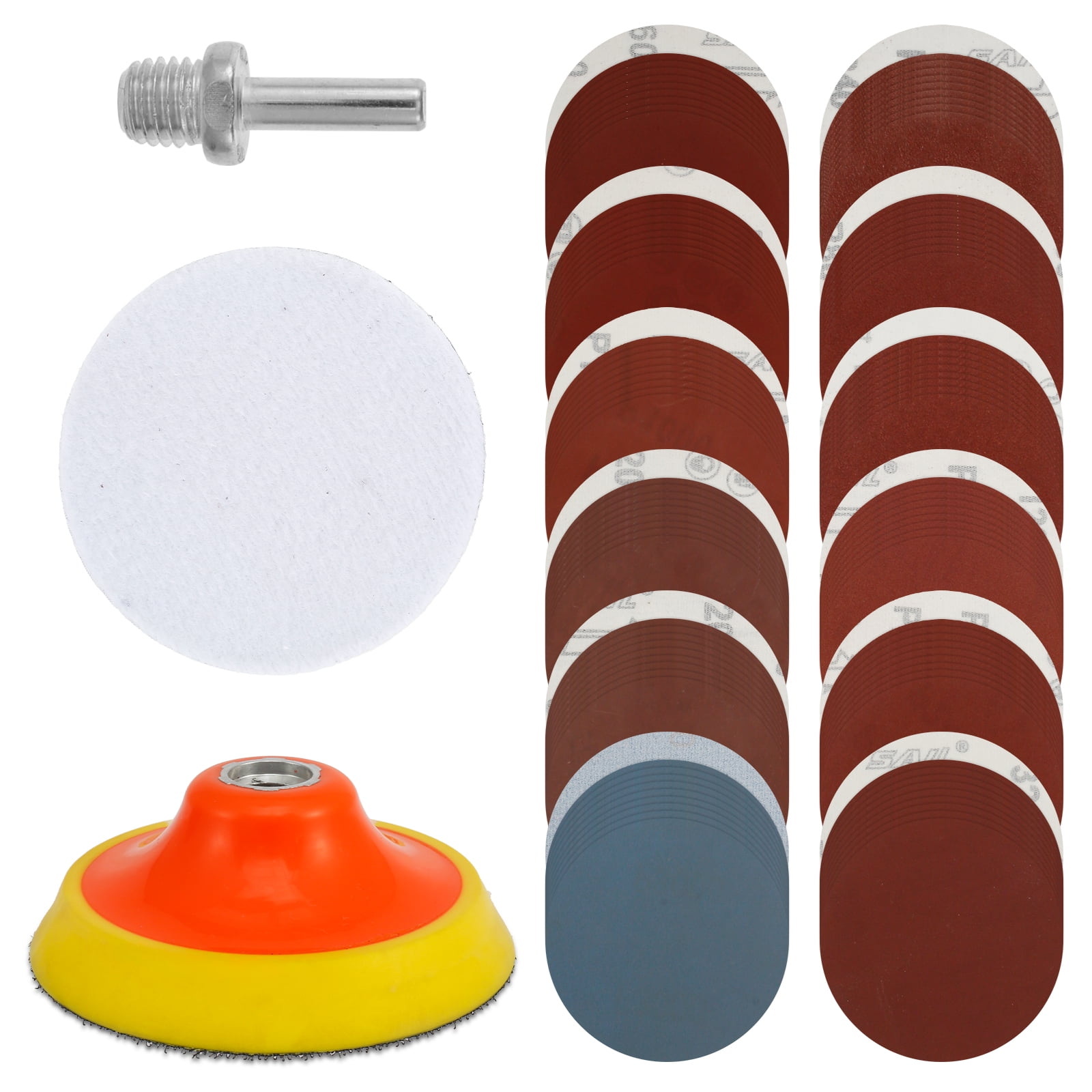AEVXKHI 2 Sets 4 Inch Disc Sanding Pads, Practical Hook and Loop ...