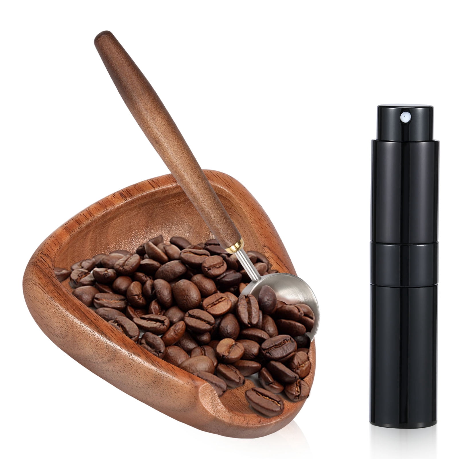 AEVXKHI 2 Sets Coffee Dosing Cup Set Wood Coffee Bean Dosing Cup and ...