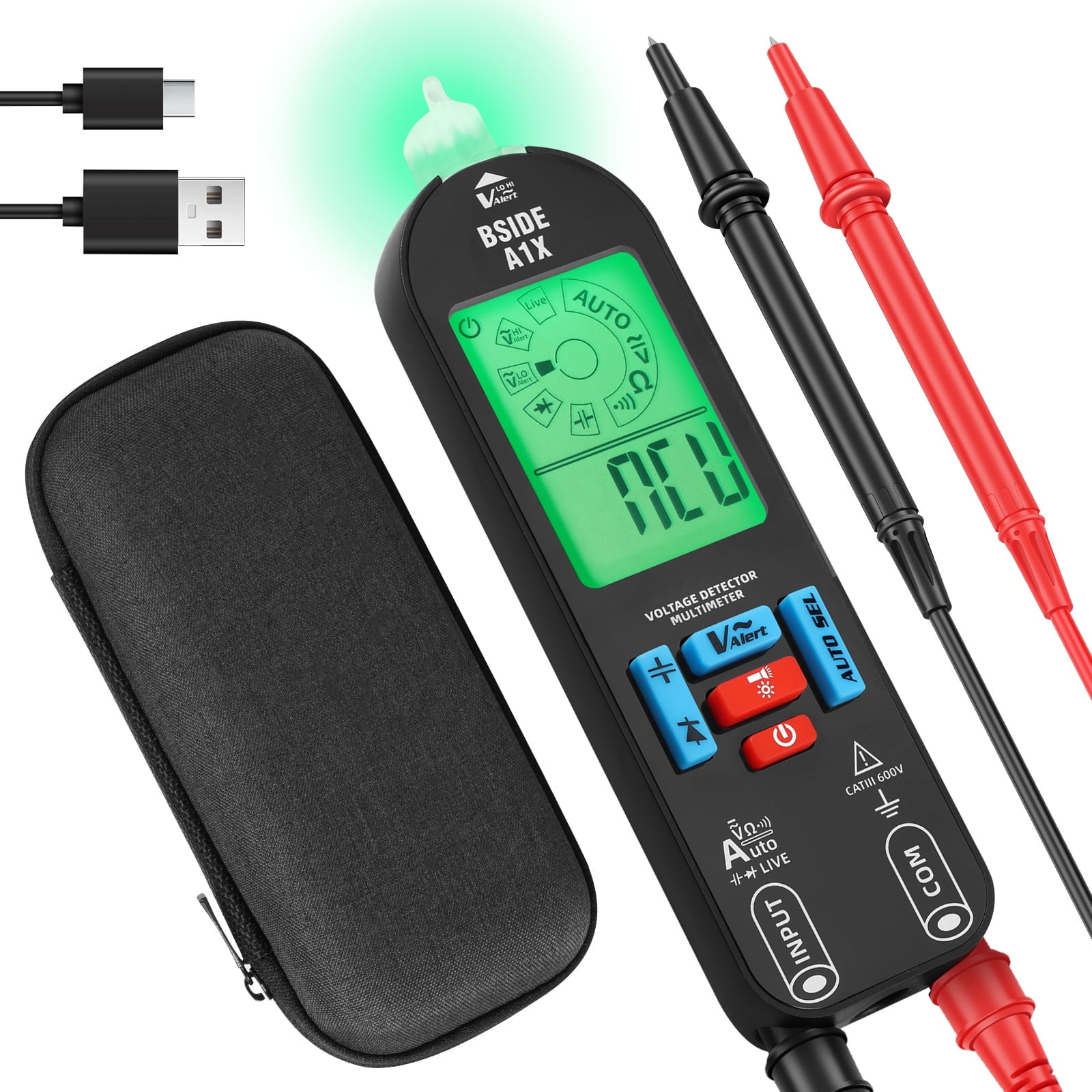 AEVXKHI 2 Sets Non Contact Voltage Tester, Adjustable Electrical Tester ...