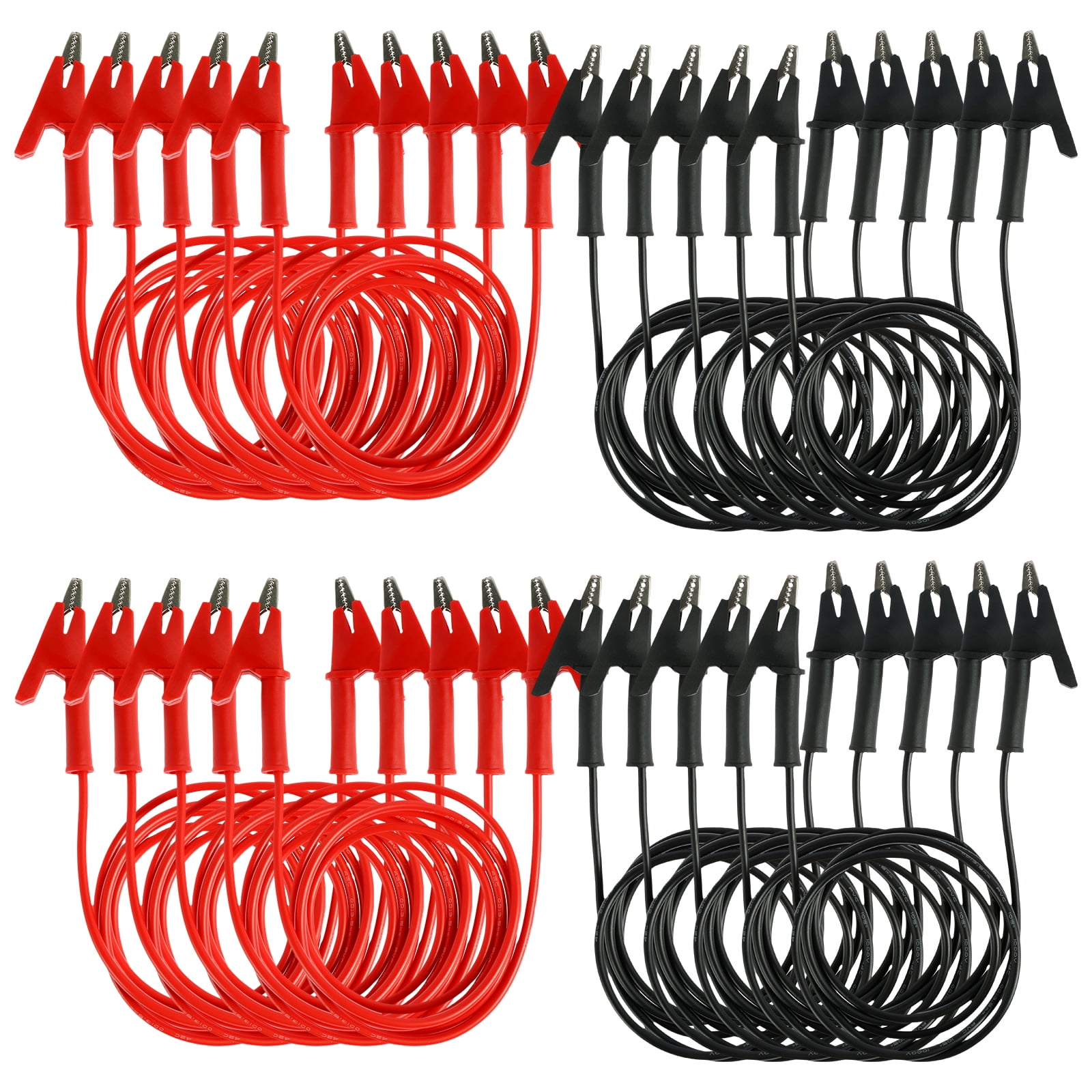 AEVXKHI 20PCS Alligator Clip Electrical Test Wires Set, Resin 1m/3.3FT ...
