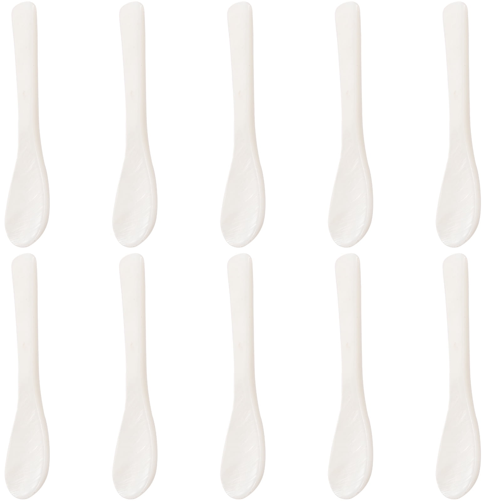 AEVXKHI 20PCS Hand Craft Mother of Pearl Spoons Creative Set of Caviar ...