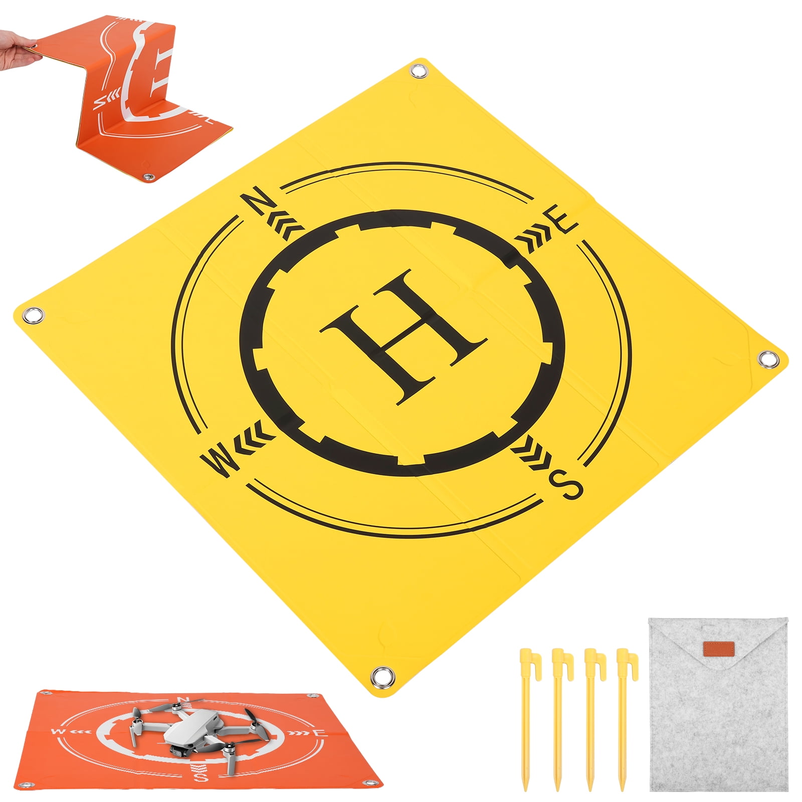 AEVXKHI 21inch Drone Landing Pad, Fast Fold Double Sided Waterproof ...