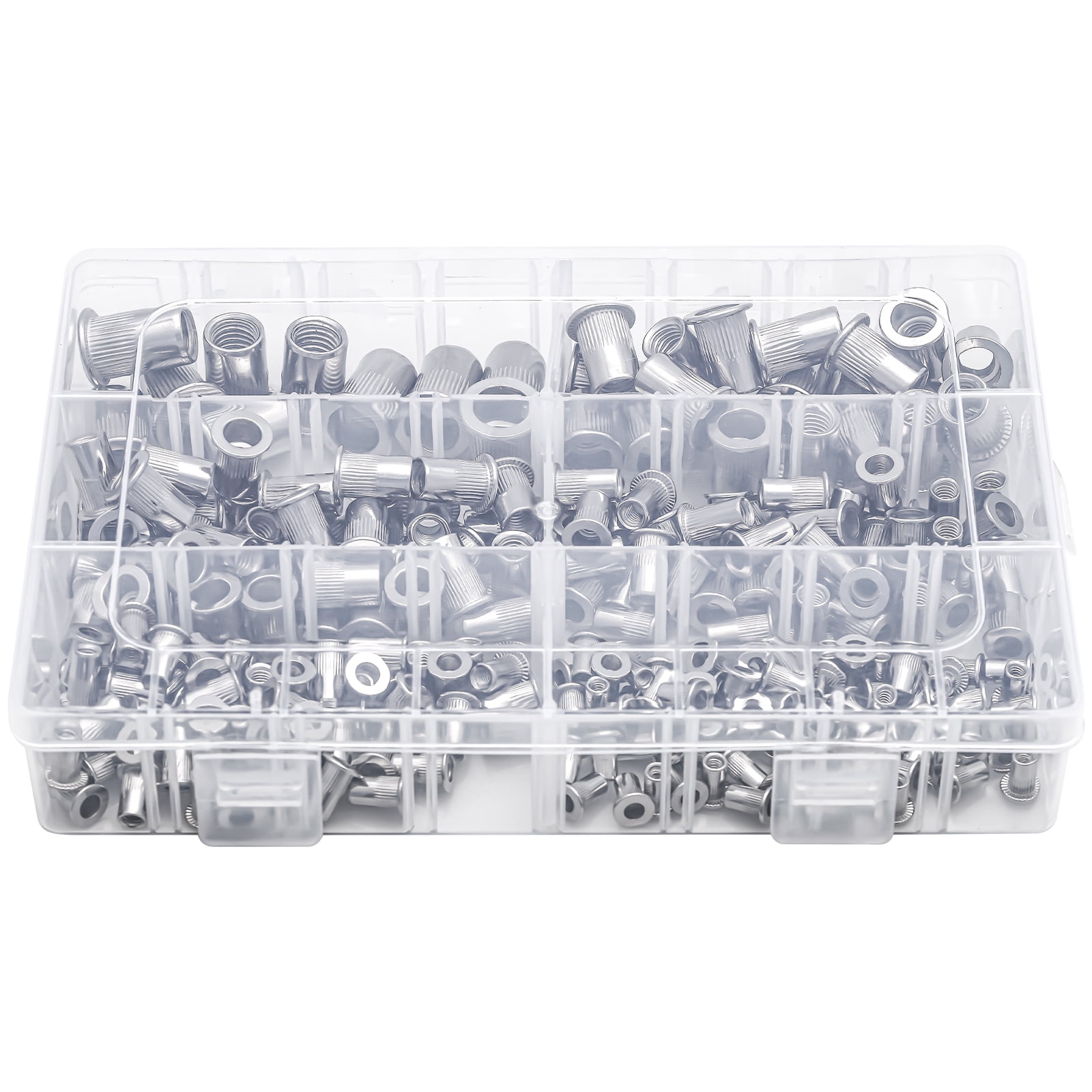 AEVXKHI 225PCS Rivet Nut Kit, Stainless Steel Rust Resistance Threaded ...