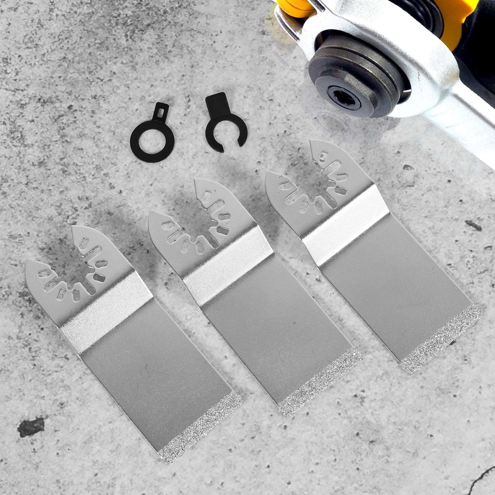 AEVXKHI 25PCS Diamond Oscillating Tool Blades, Universal Grout Removal ...