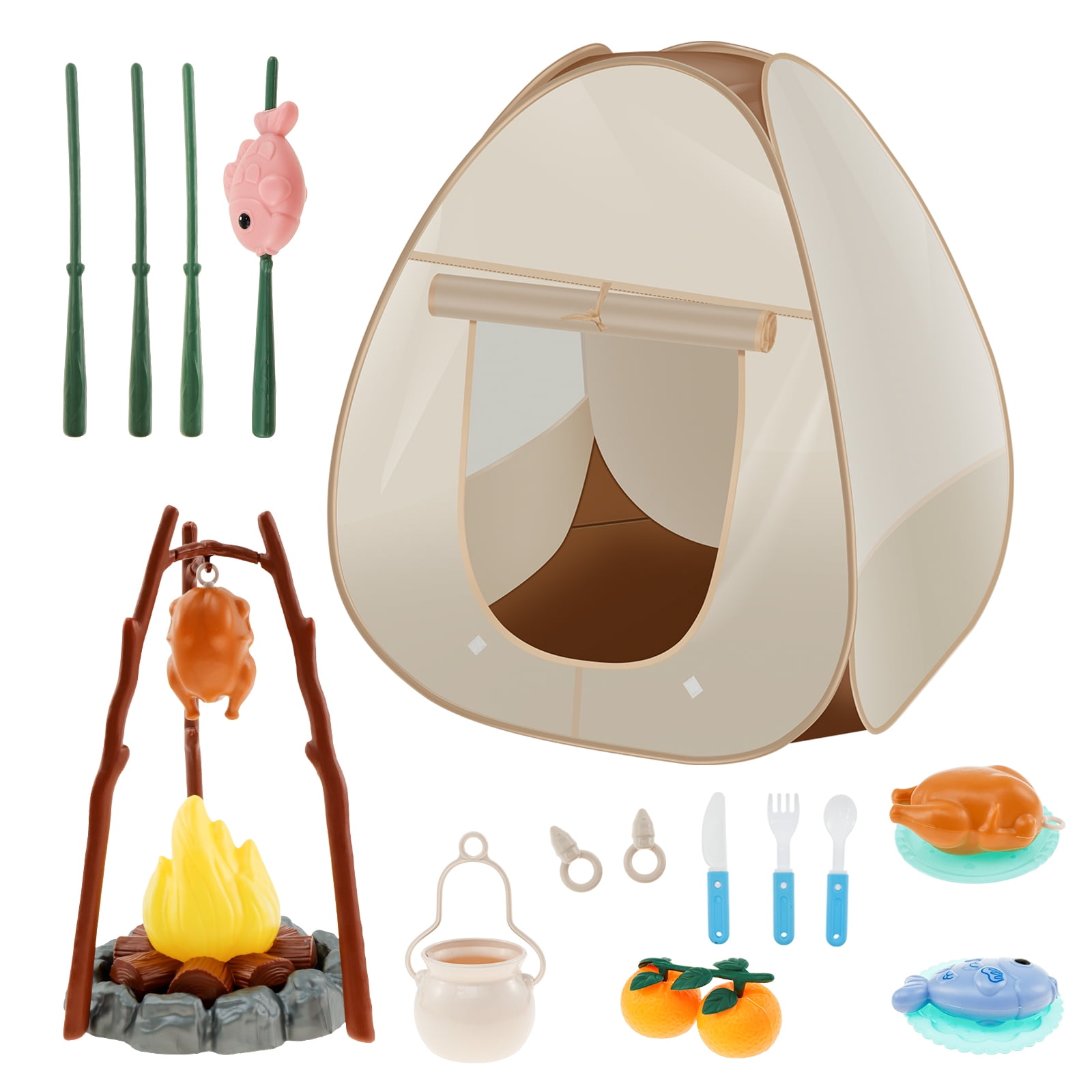 AEVXKHI 26PCS Kids Camping Set for Indoor Outdoor, Interesting Pop Up ...