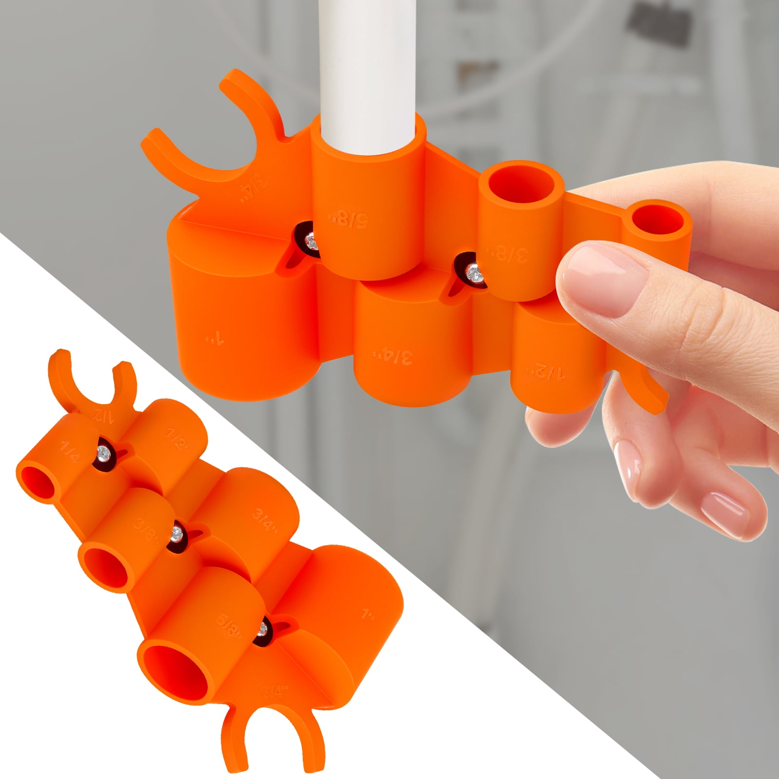 AEVXKHI 2PCS 1/4'' to 1'' Depth Gauge and Pipe Deburring Tool, Reusable ...