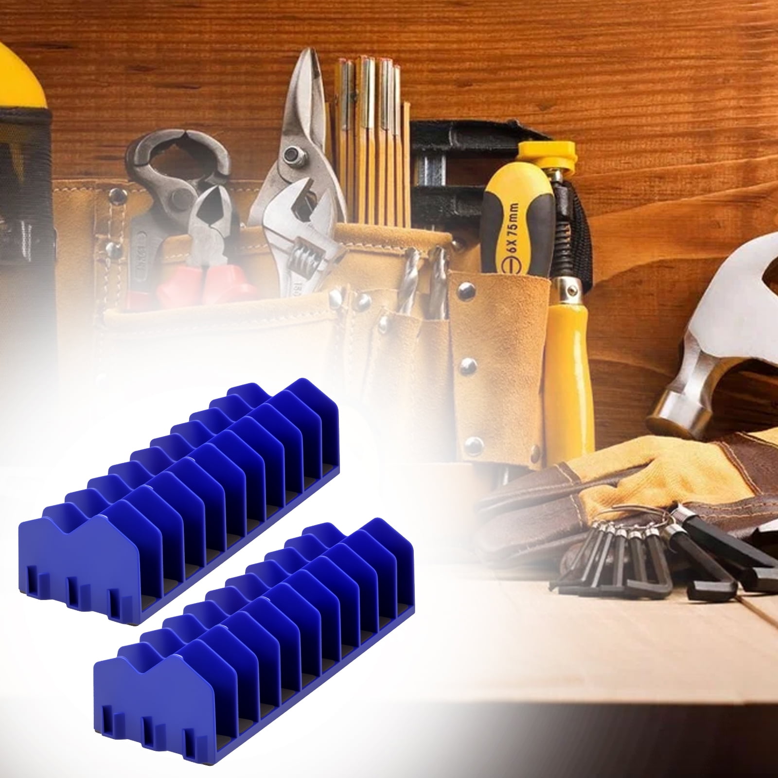 AEVXKHI 2PCS 10 Slots Pliers Cutters Organizer Rack, Plastic Tool ...