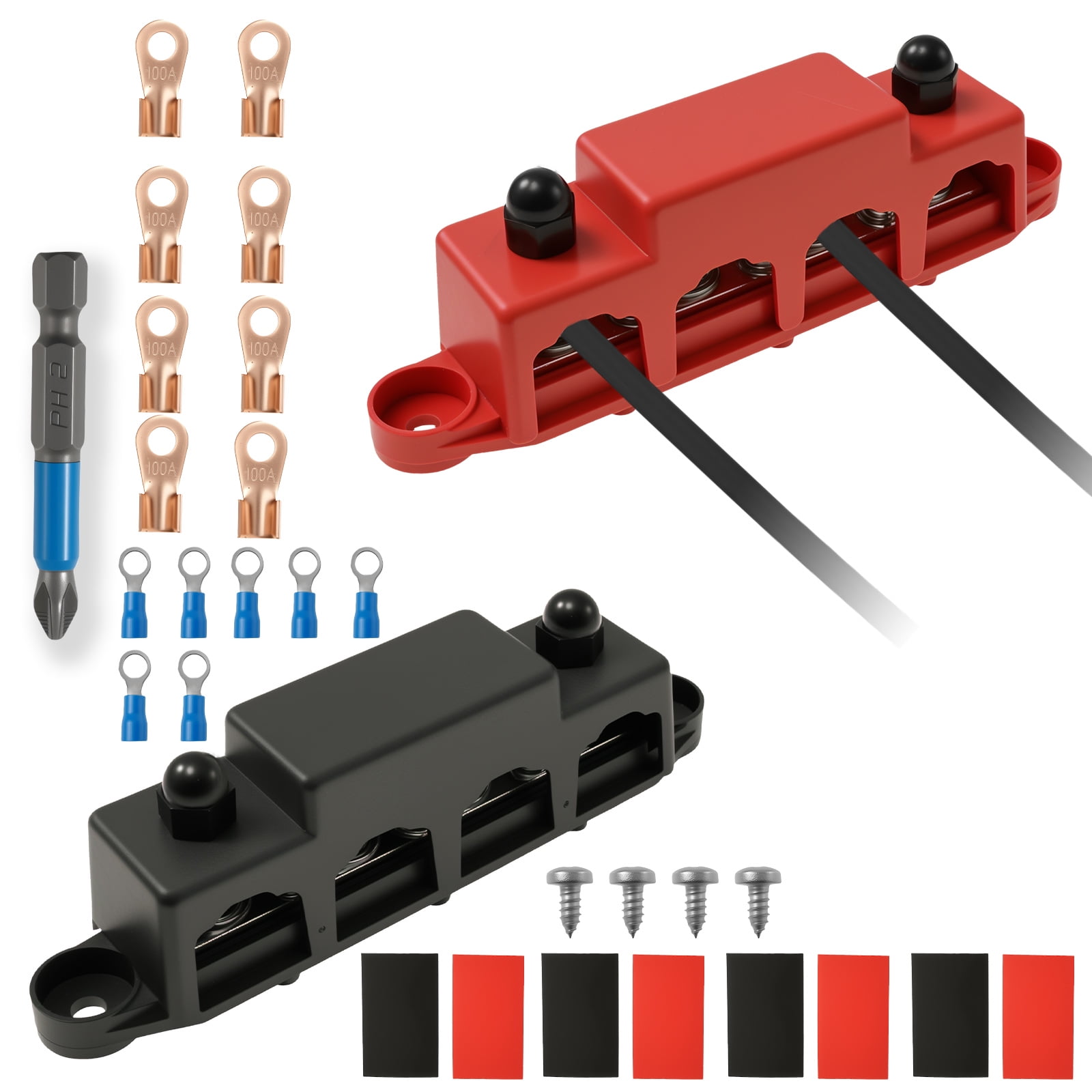 AEVXKHI 2PCS Busbar Distribution Block, Premium Electrical Conductivity ...