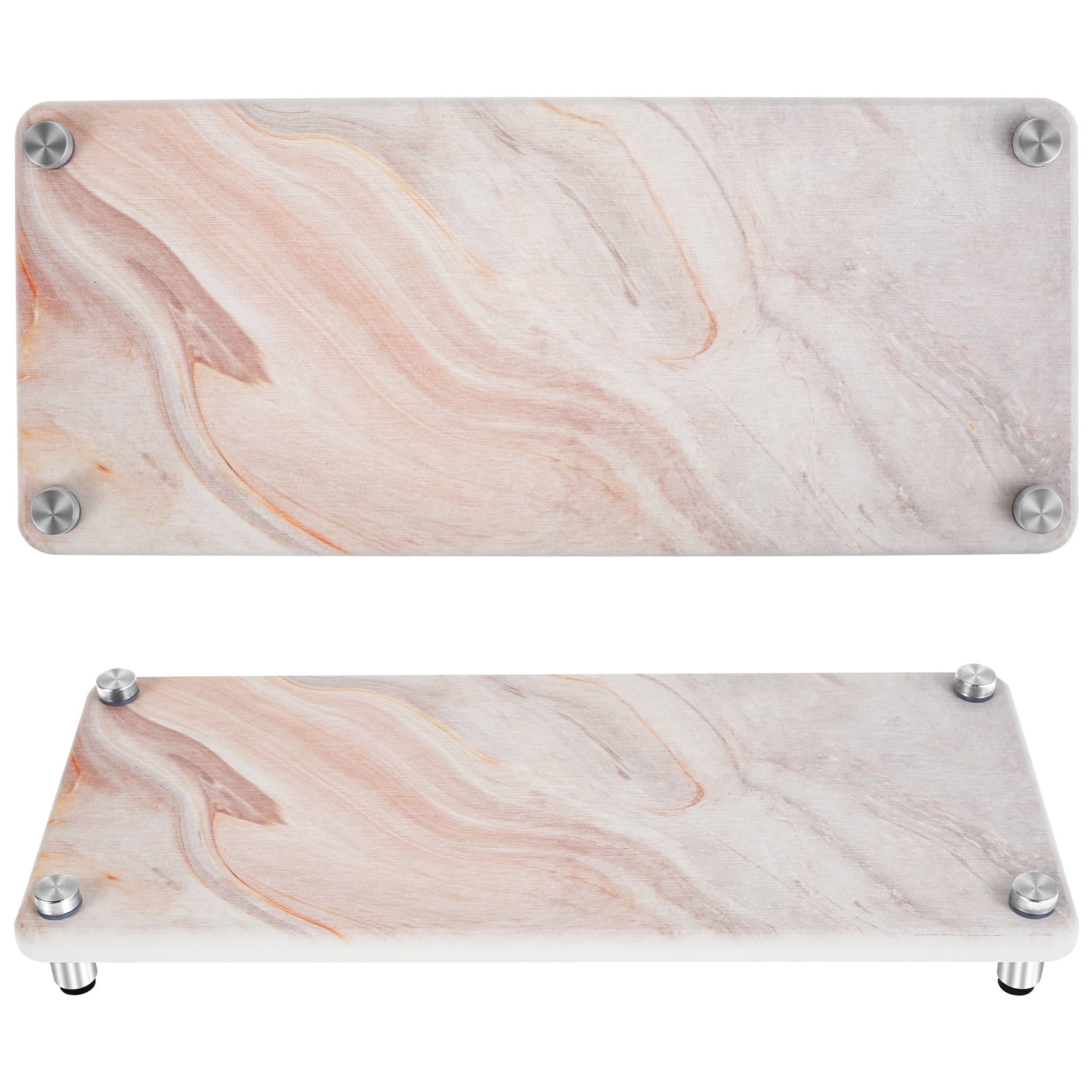 AEVXKHI 2PCS Nonslip Stone Sink Organizer with Stainless Steel Feet ...