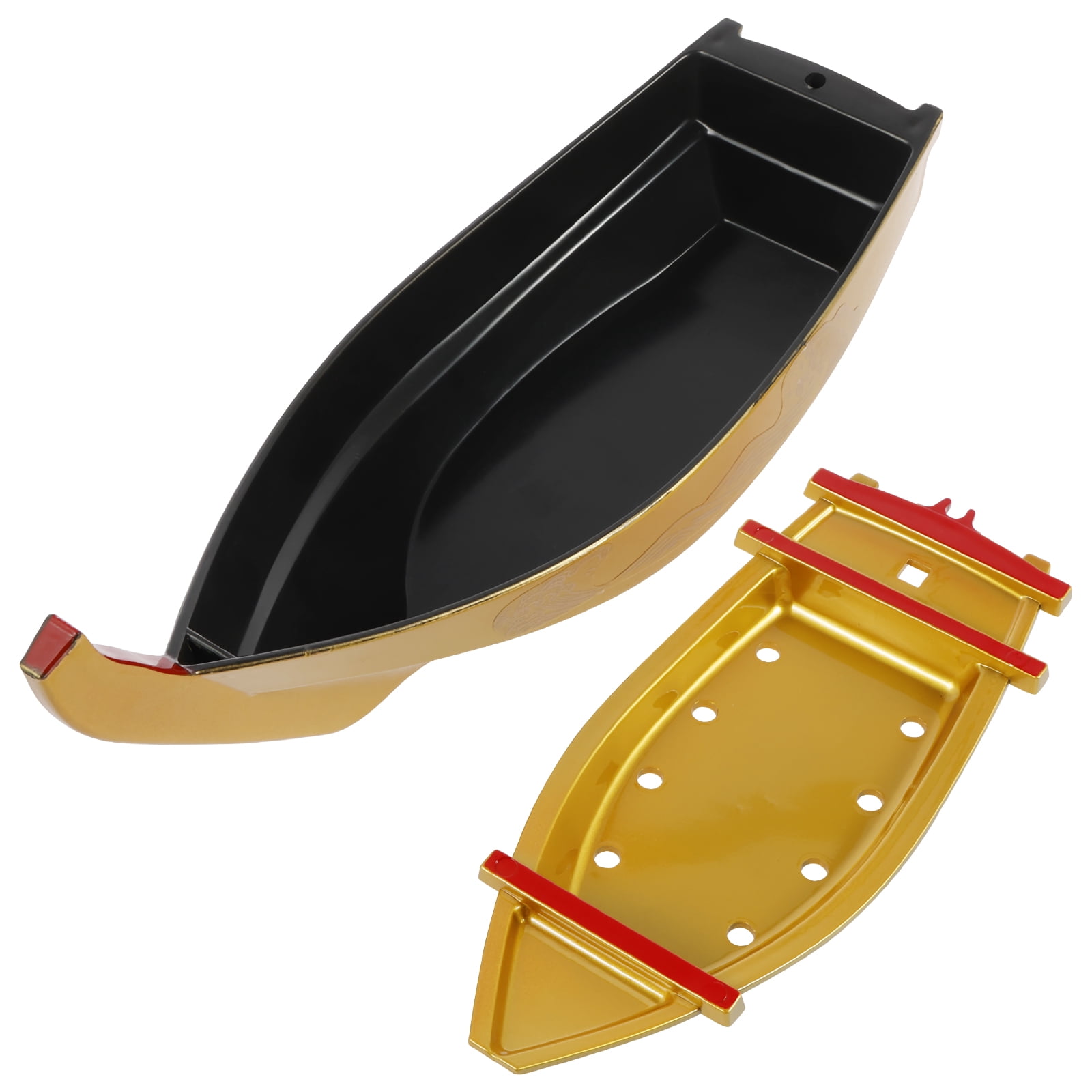 AEVXKHI 2PCS Plastic Sushi Boat Serving Plate, Decorative Detachable ...
