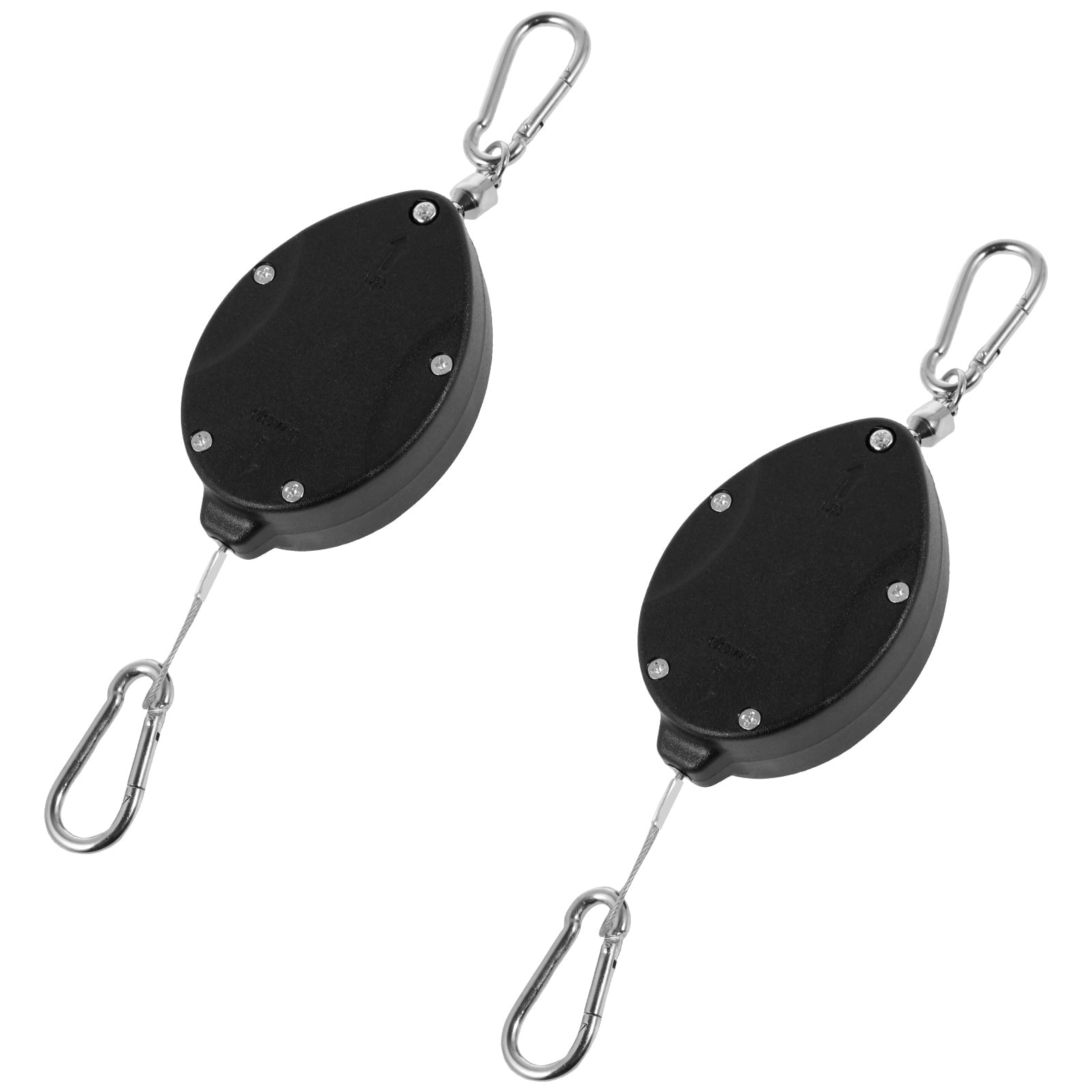 AEVXKHI 2PCS Retractable Plant Pulley, Heavy Duty Plant Hanger, Auto ...