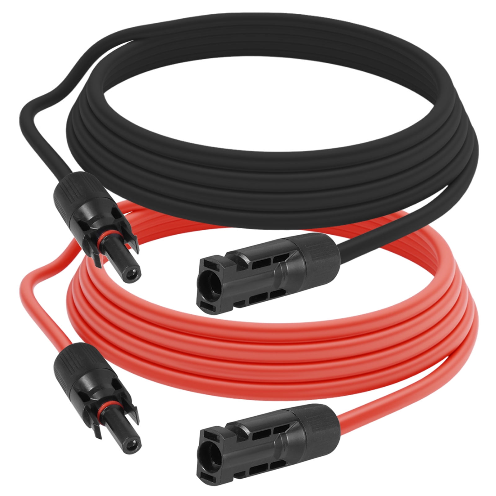 AEVXKHI 2PCS Safe Solar Panel Extension Cable, 10FT 12AWG Weatherproof ...