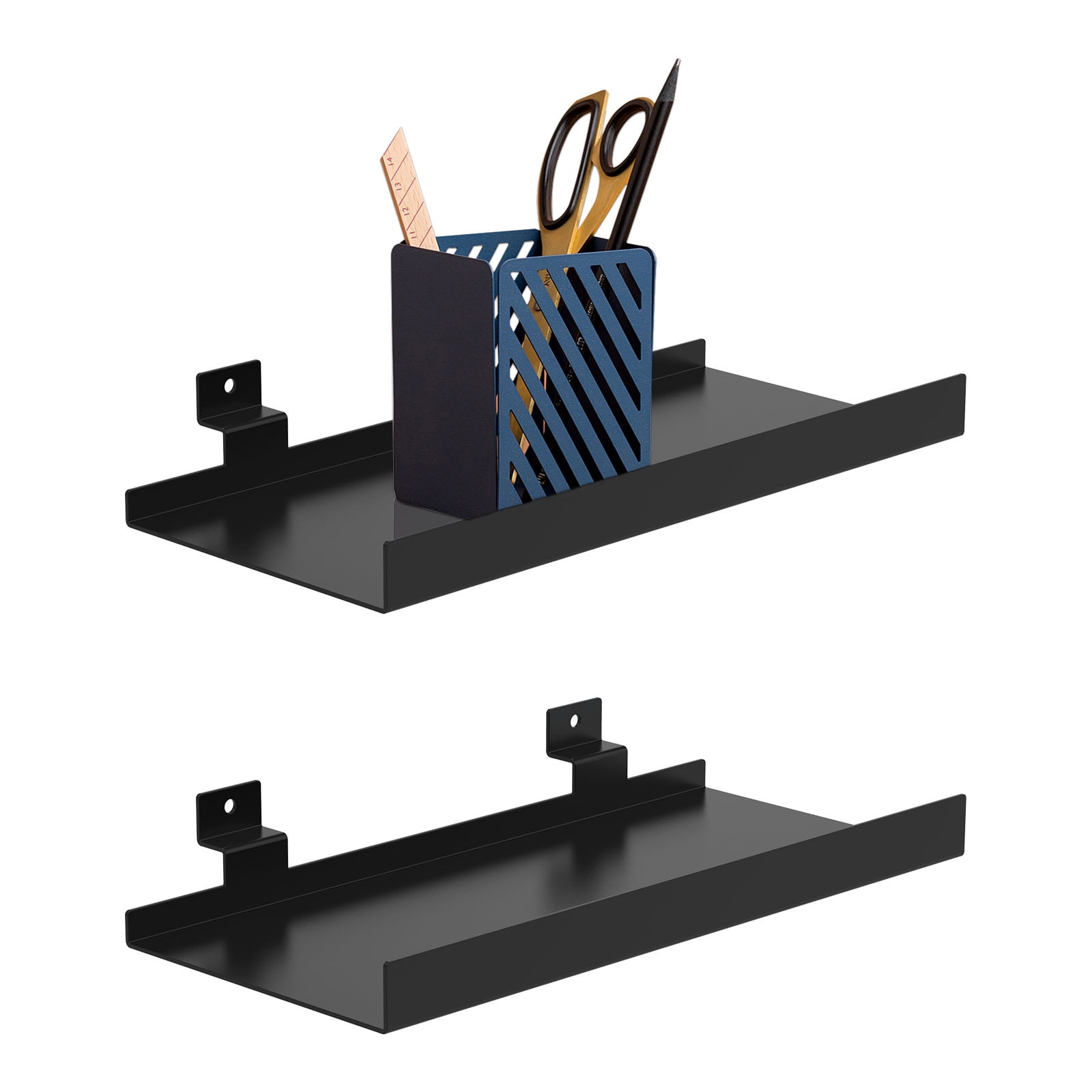 AEVXKHI 2PCS Slat Wall Shelves, Metal Slat Wall Floating Shelf, Slat ...