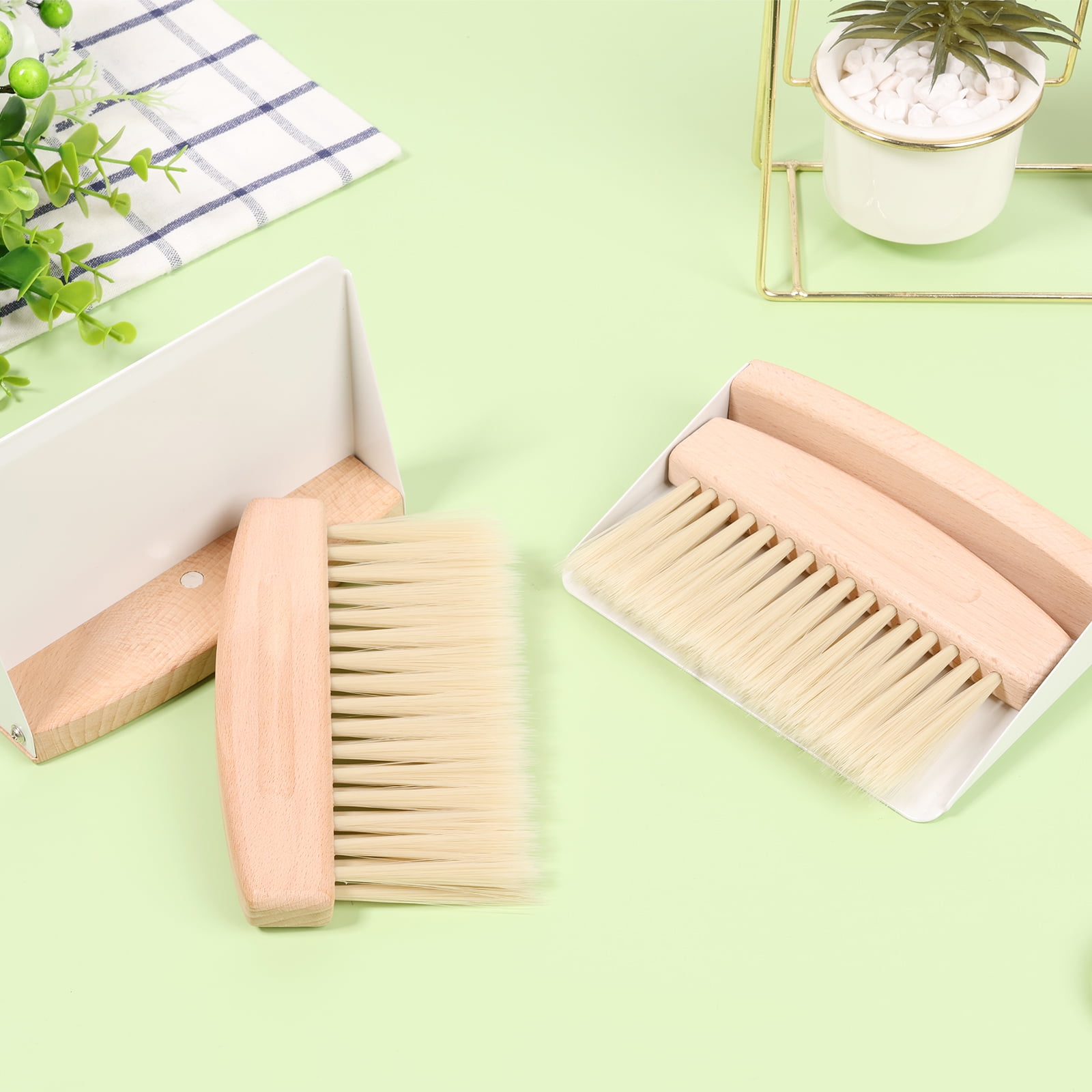 AEVXKHI 2PCS Small Dustpan and Brush Set, Desktop Dustpan and Brush ...