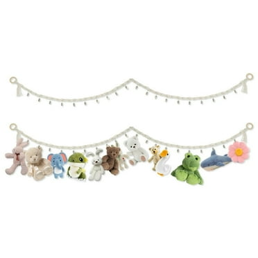 DIY. STORE 2 Pcs Stuffed Animal Organizer Chain, Colorful Rope Hanging ...