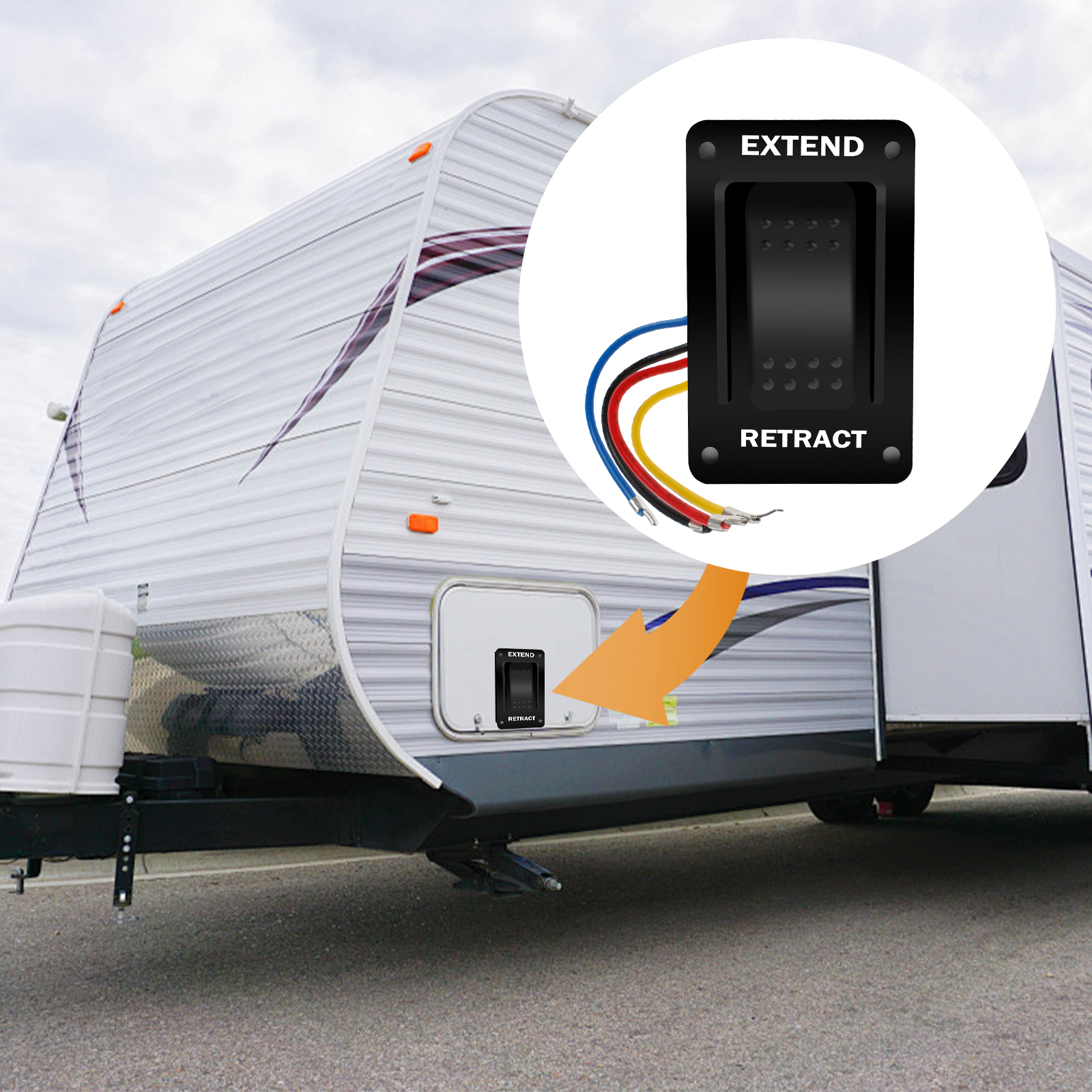 AEVXKHI 387874 Power Stabilizer Switch with Wiring Harness Waterproof ...