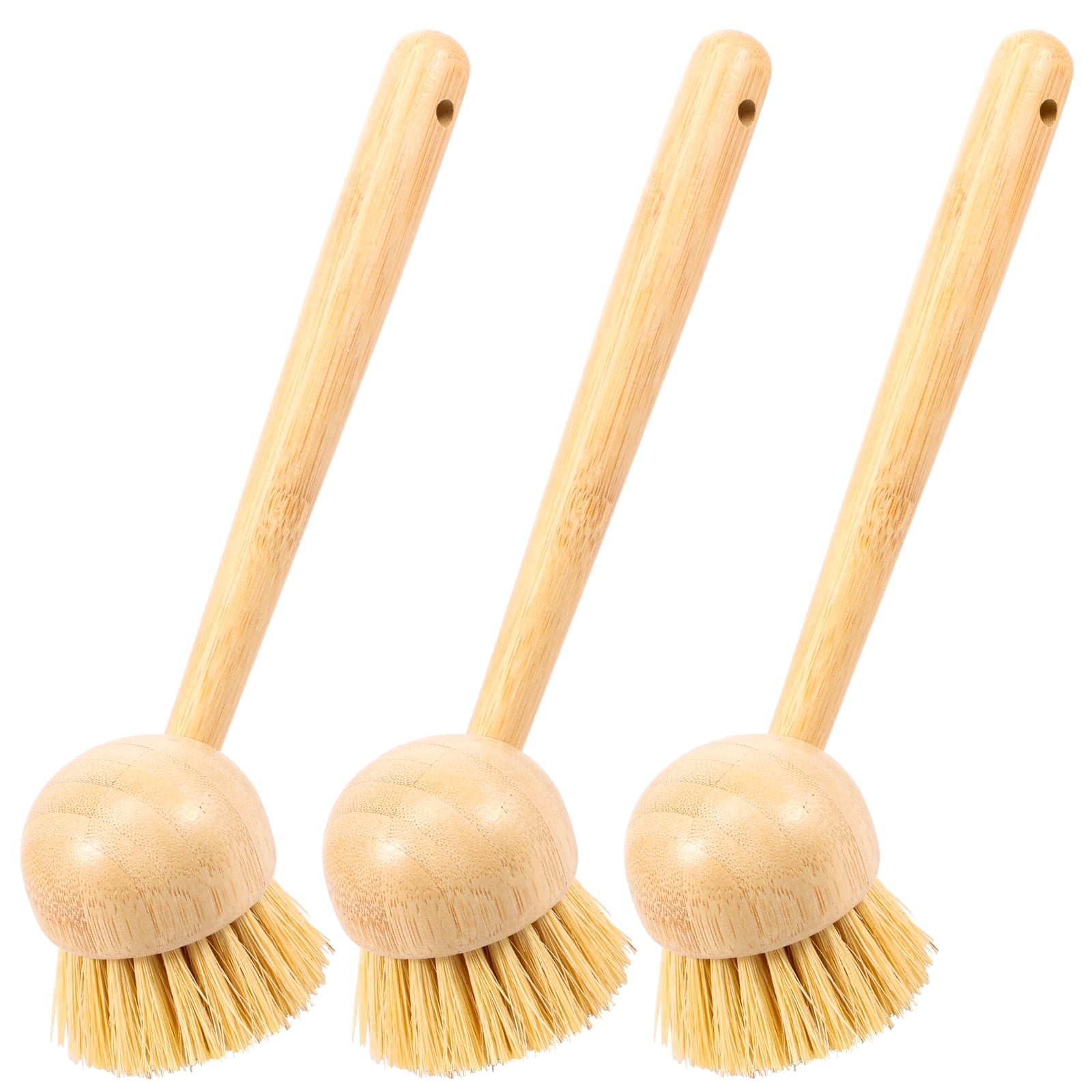 AEVXKHI 3PCS Dish Brush with Handle, Wood Dish Scrubber, Efficient Dish ...