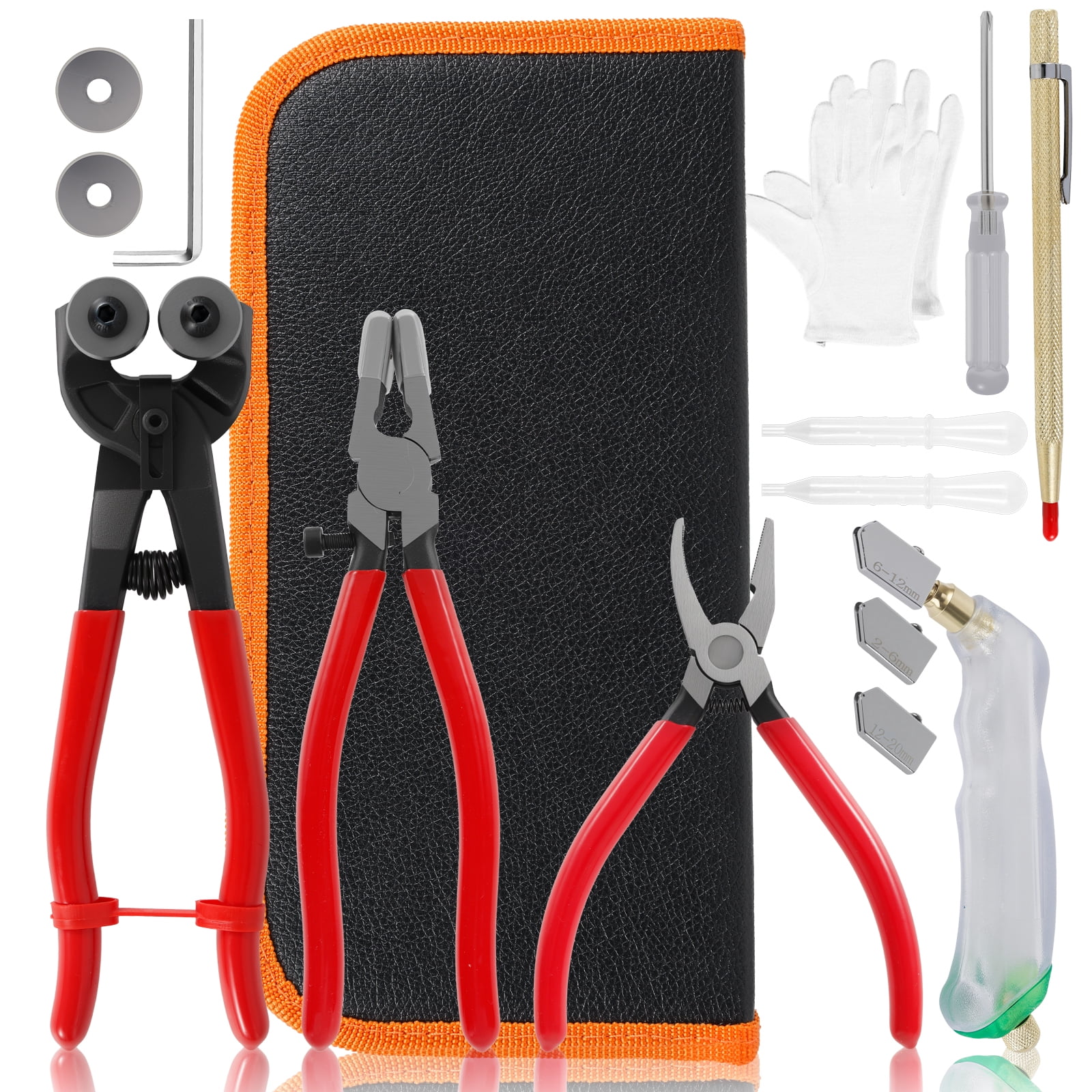 AEVXKHI 3PCS Glass Running Breaking Pliers and Cutter Tools Kit ...