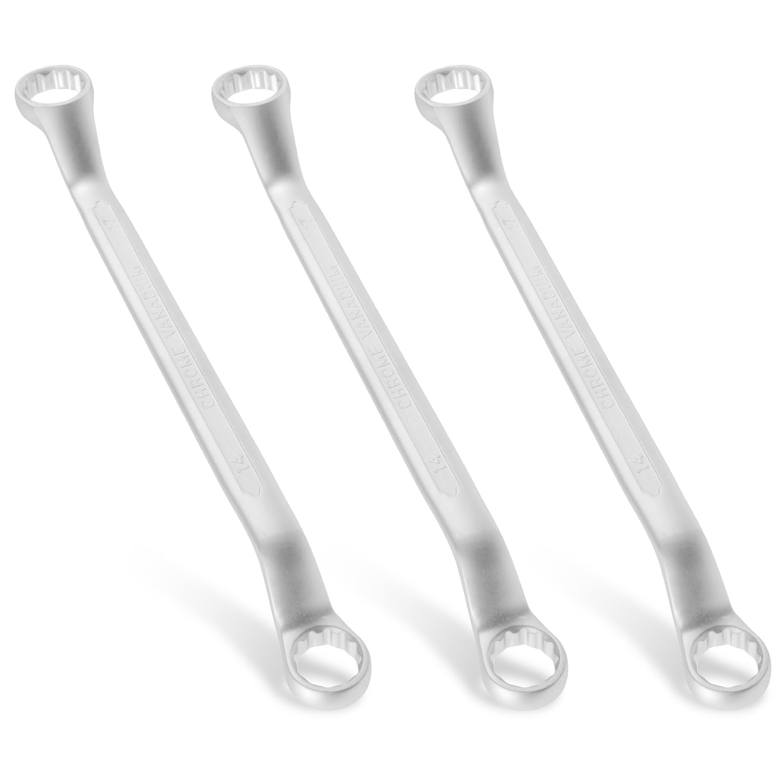 AEVXKHI 3PCS Offset Box End Wrench Chrome Vanadium Steel Offset Double ...