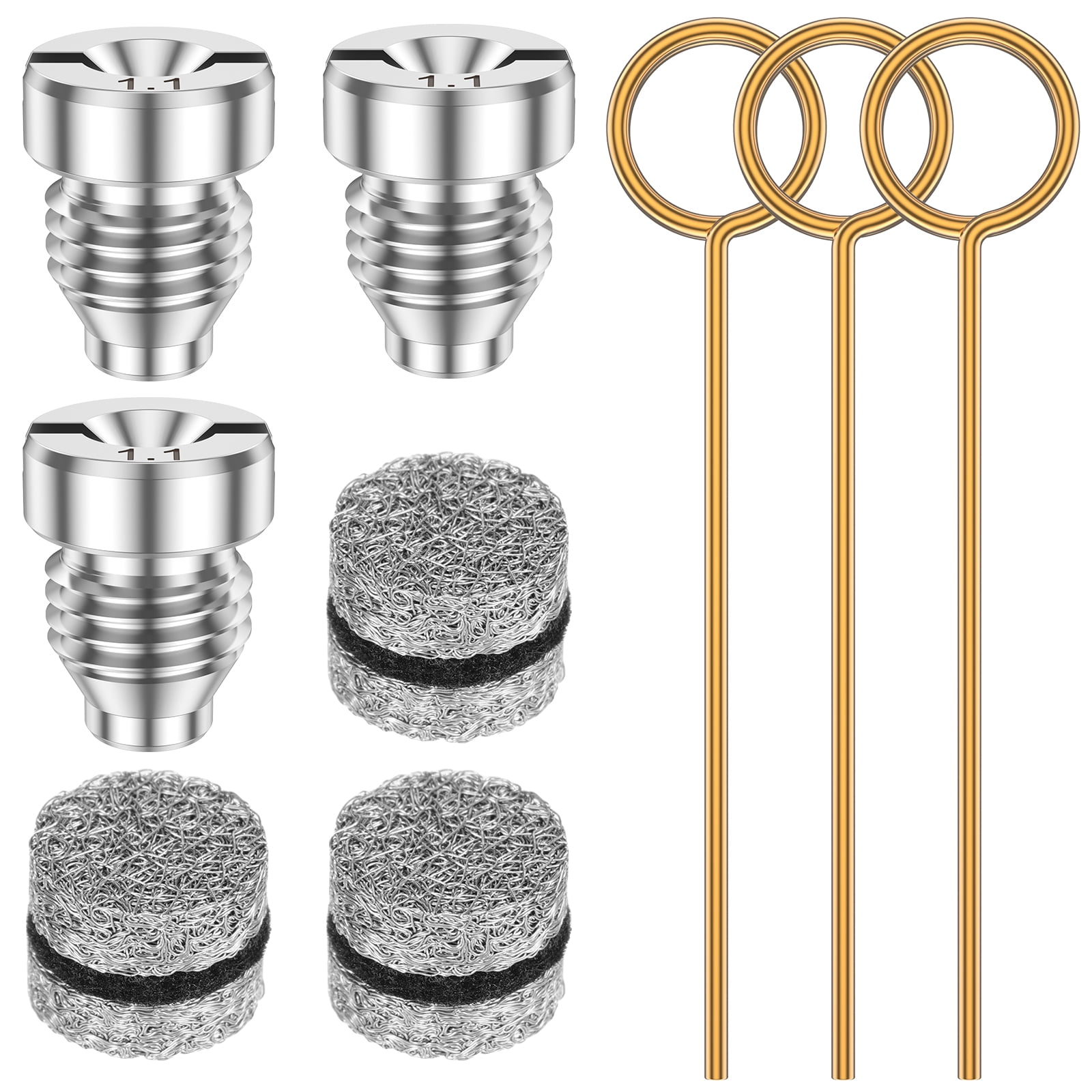 AEVXKHI 3PCS Orifice Nozzle and Foam Maker Meshes Kit, 1.1 mm Stainless ...
