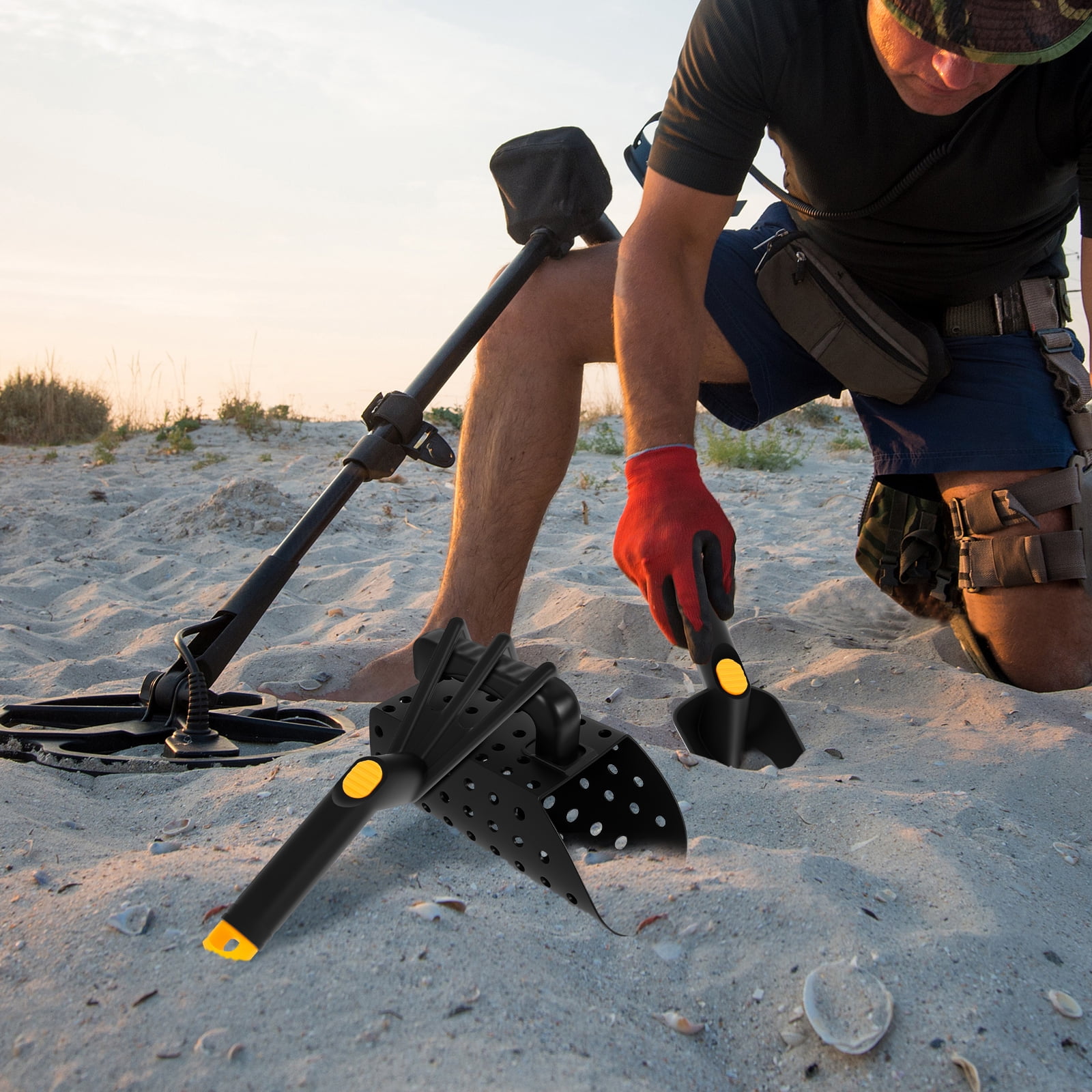 AEVXKHI 3PCS Plastic Sand Scoop Shovel, Accurate Metal Detecting Scoop ...