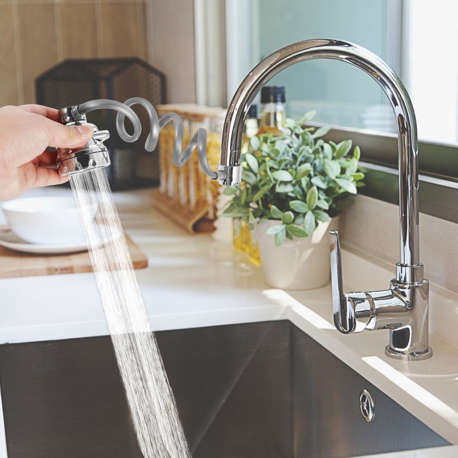 AEVXKHI 3PCS Sink Sprayer Attachment, 3 Speed Adjustable Shower Head ...