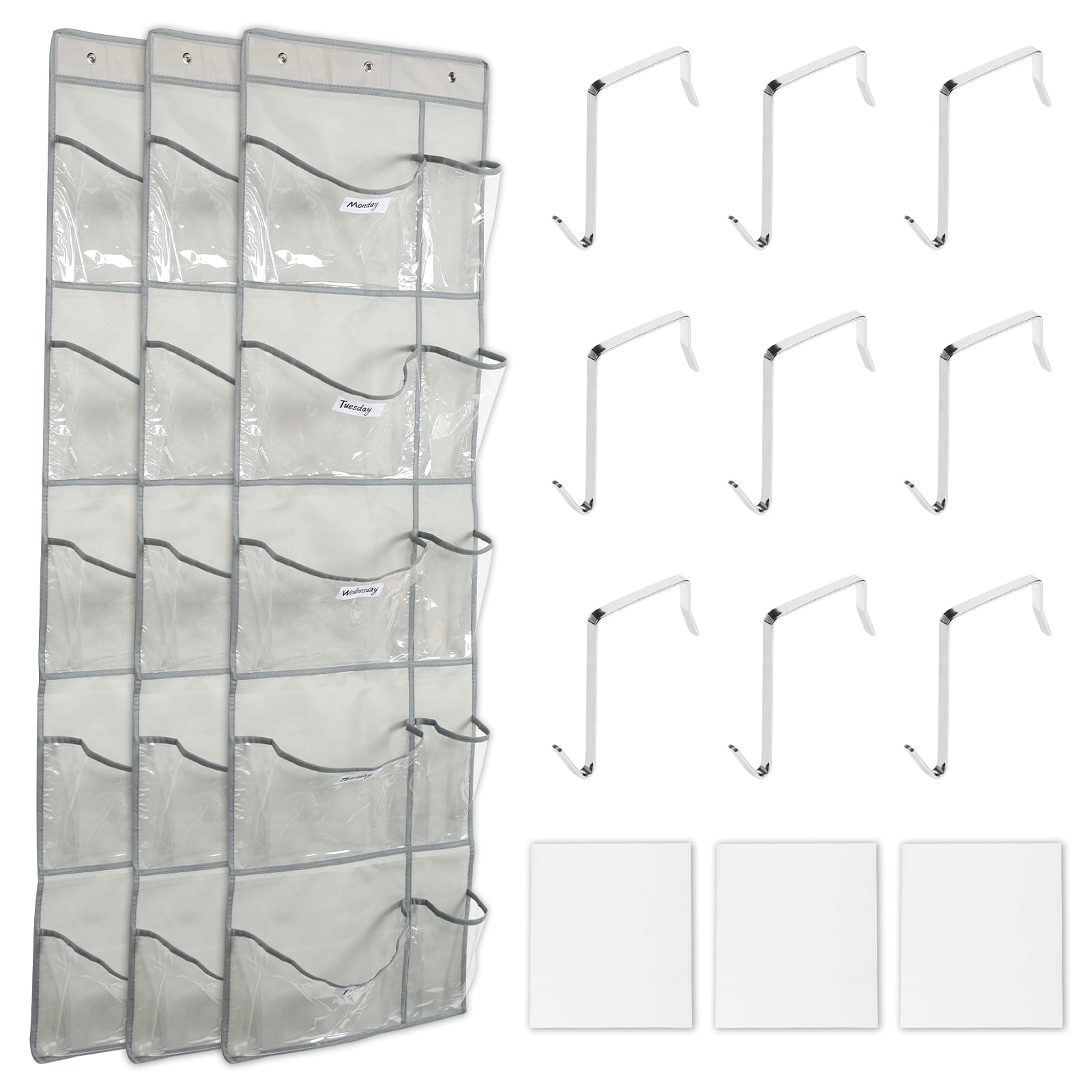 AEVXKHI 3PCS Weekly Clothes Organizer, 5 Layers Transparent Days of ...