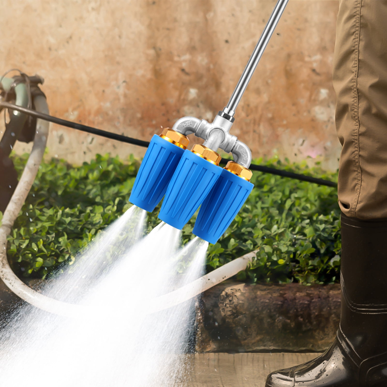 AEVXKHI 4 in 1 Turbine Nozzle, Aluminum Alloy Pressure Washer Swivel ...