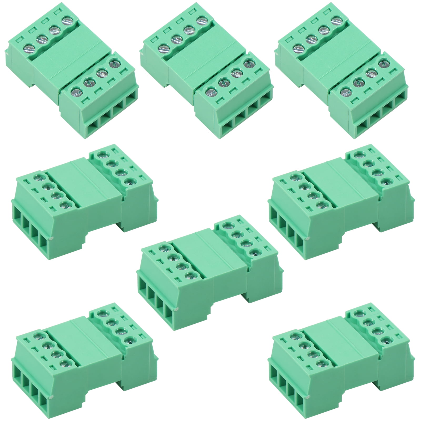 AEVXKHI 4 Pin Pluggable Terminals Kit, Mount Screw Terminal Block Pitch ...