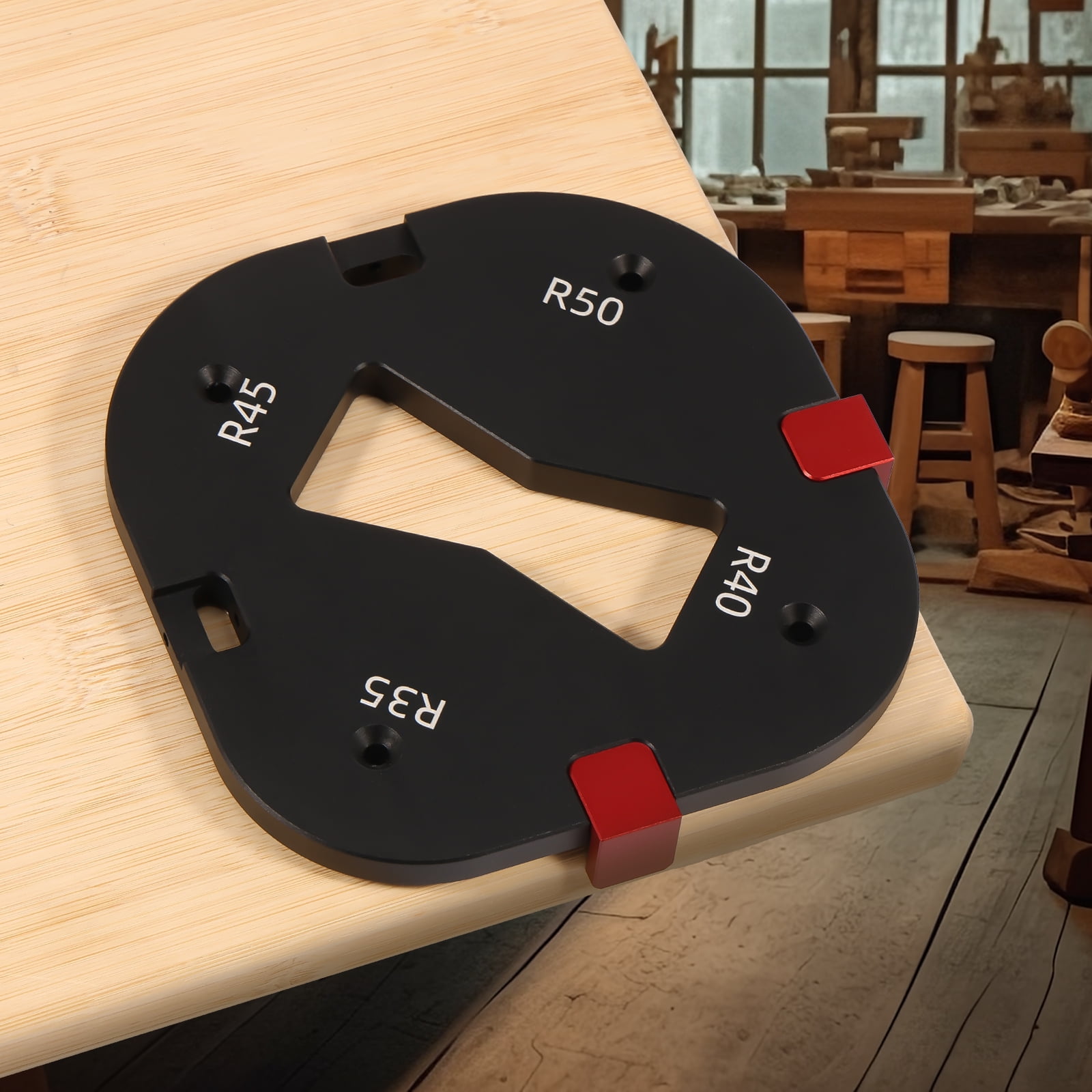 AEVXKHI 4 in 1 Aluminium Alloy Round Corner Radius Templates, Radius ...