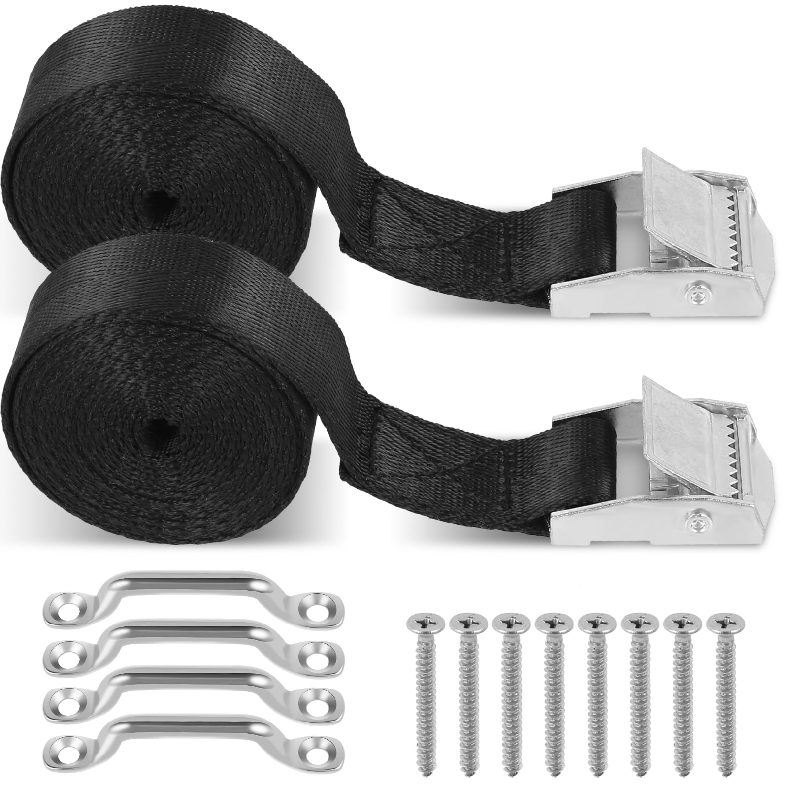 AEVXKHI 4PCS Battery Tie Down Strap Kit, Battery Box Hold Down Strap ...