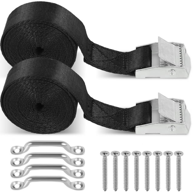 AEVXKHI 4PCS Battery Tie Down Strap Kit, Battery Box Hold Down Strap ...