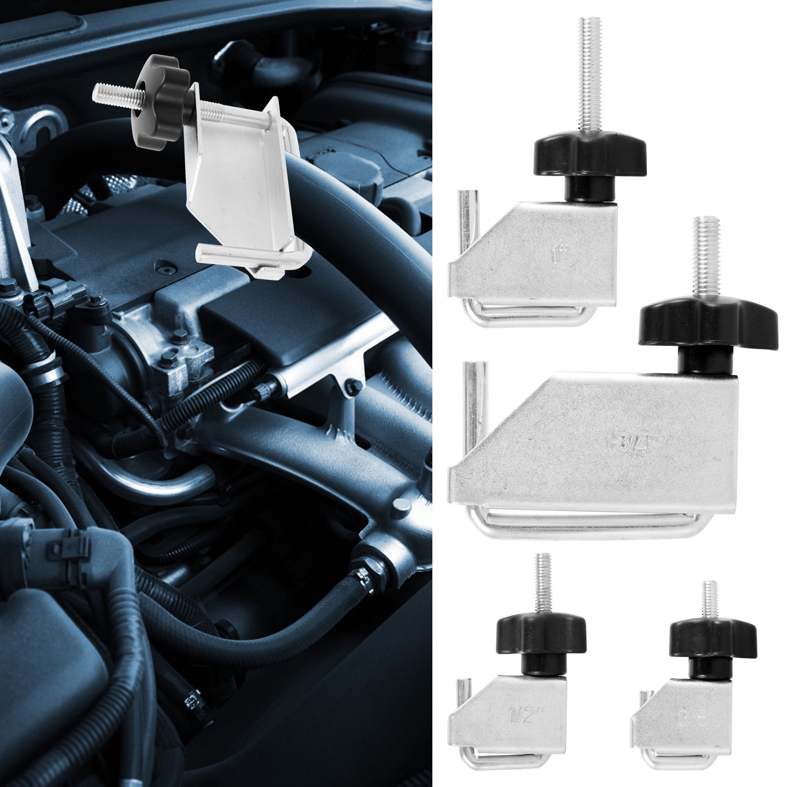 AEVXKHI 4PCS Fluid Line Clamp Set, Metal Hose Pinch Clamp, Rustproof ...