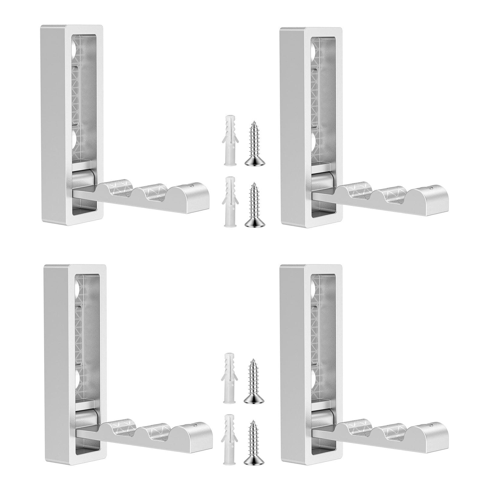 AEVXKHI 4PCS Foldable Invisible Hook Zinc Alloy Single Retractable Hook ...