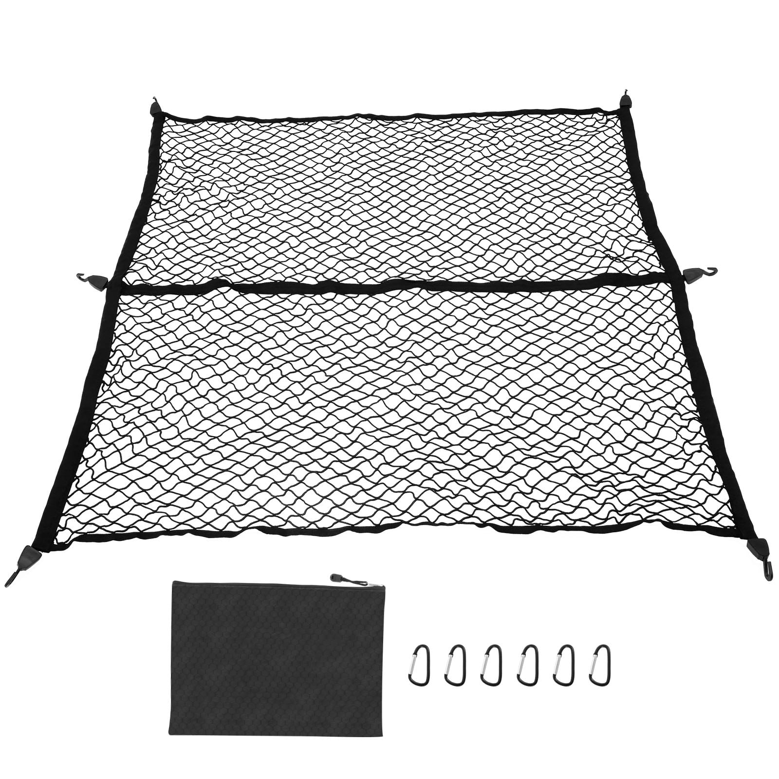 AEVXKHI 4x4FT Stretches to 8x8FT Highly Elastic Cargo Net, Stretchable ...