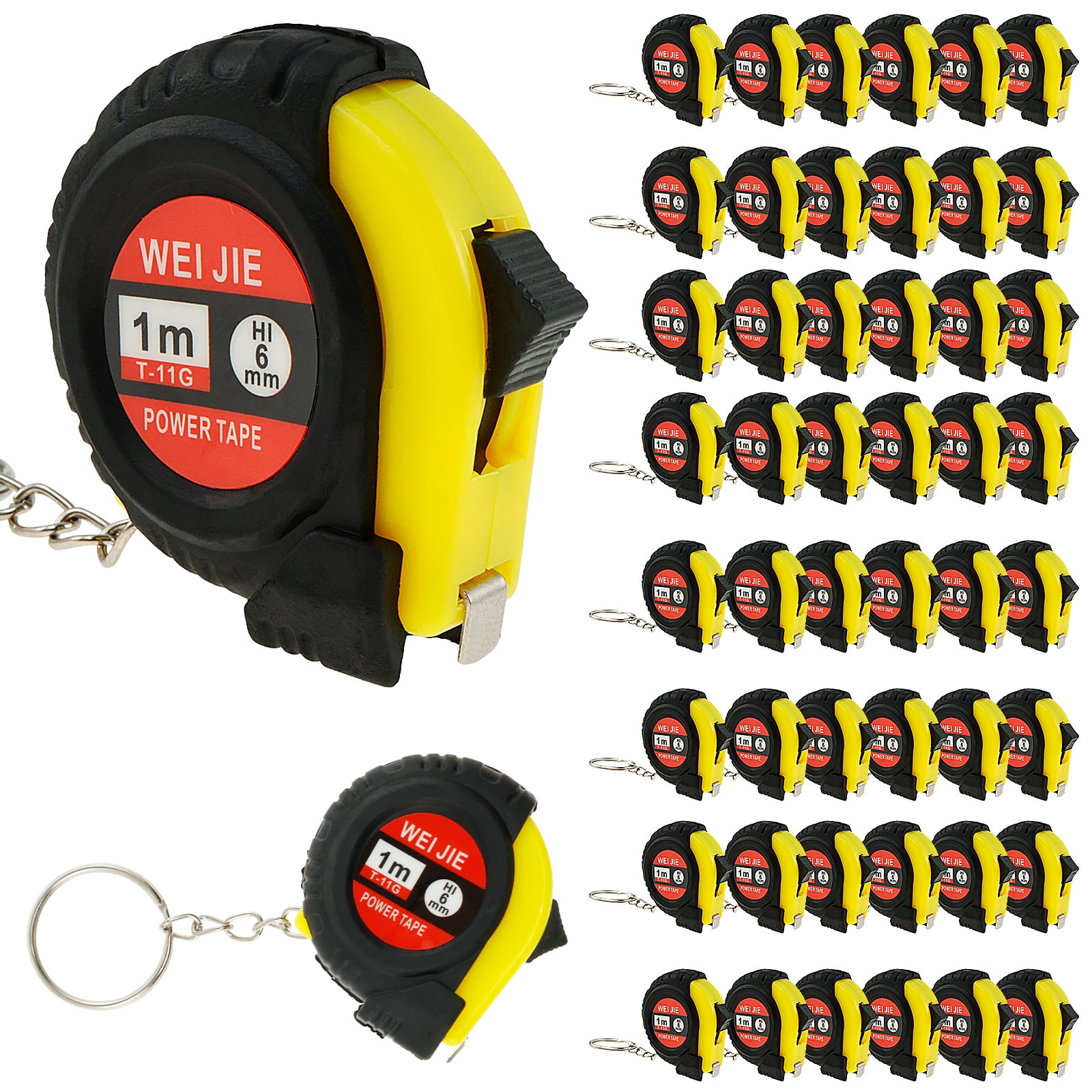 AEVXKHI 50PCS 1M/3.3FT Retractable Tape Measure, Stainless Steel ...