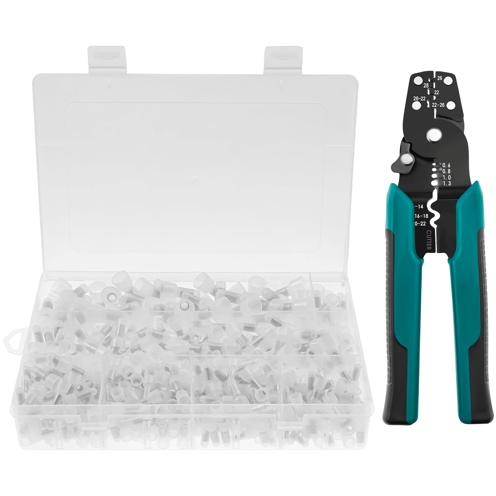 AEVXKHI 580PCS Crimp Terminal with Wire Stripper Crimping Tool ...