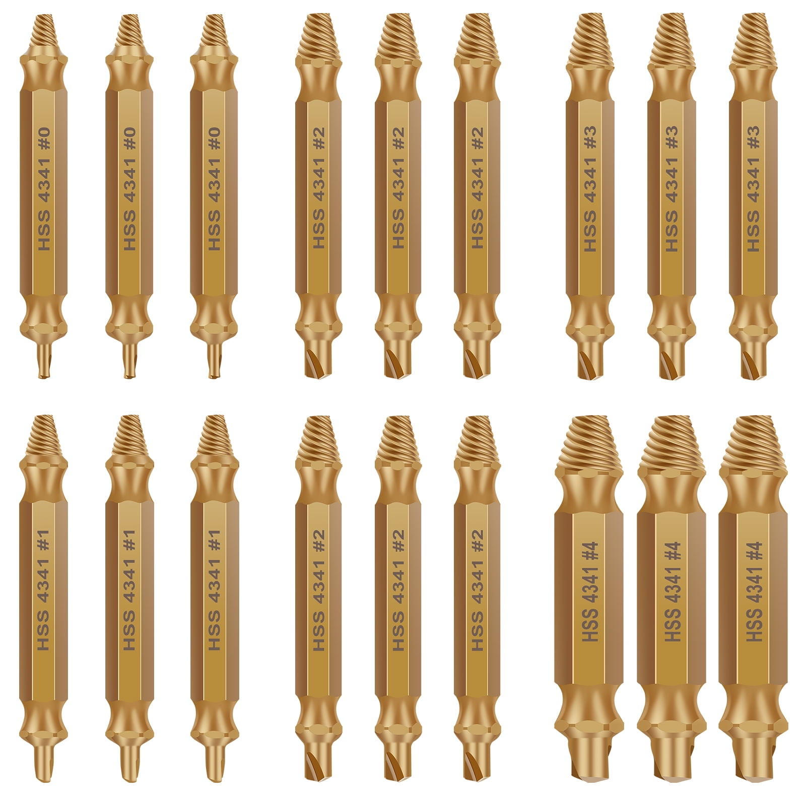 AEVXKHI 6 Sets Steel Damaged Screw Remover Tool Kit, Universal Rusty ...