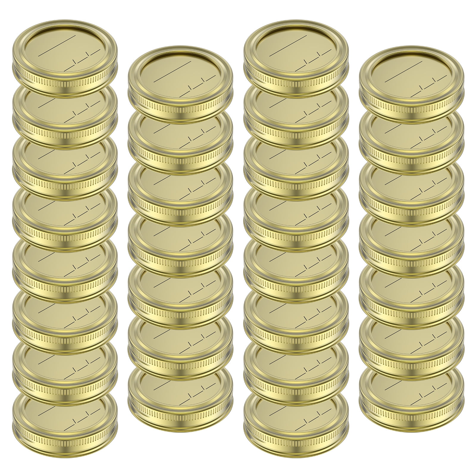 AEVXKHI 60PCS Metal Mason Jar Canning Lids, Canning Jar Lids with Rings ...