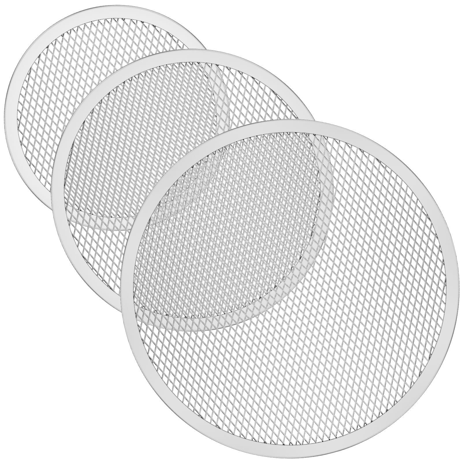 AEVXKHI 6PCS Aluminium Mesh Pizza Pan, Gridded Pizza Tray, Thermal ...