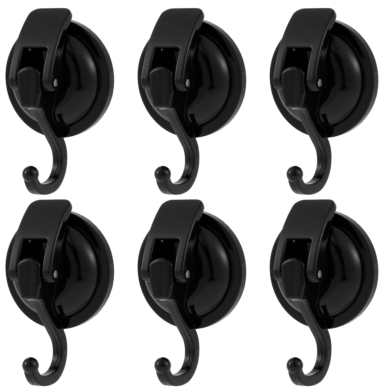 AEVXKHI 6PCS Suction Cup Shower Hooks, without Punching Reusable ...