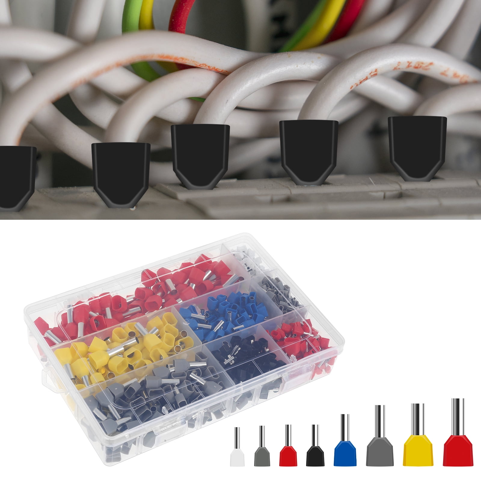 AEVXKHI 750PCS Twin Wire End Ferrules Set with Box, Reliable Tool Set ...