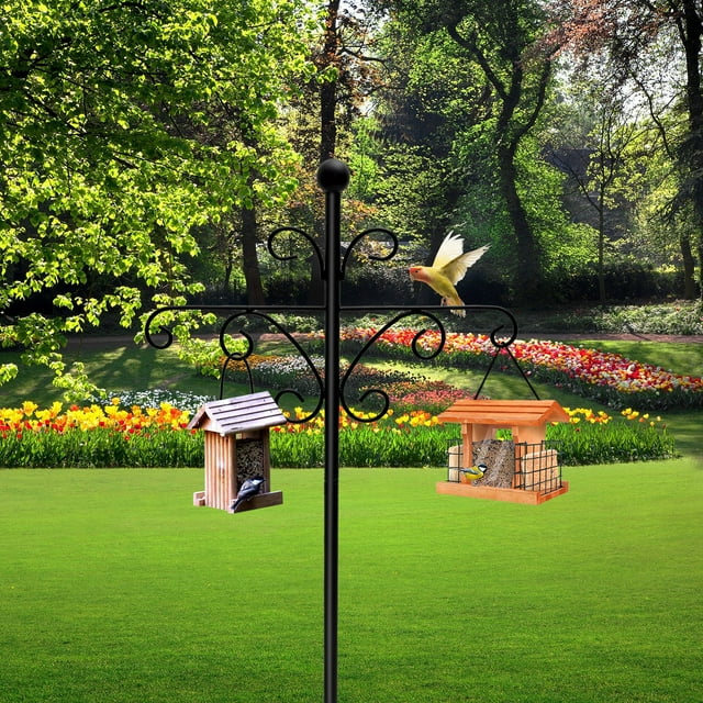 AEVXKHI 76inch Metal Shepherd Crook Hook, Double Shepherd Hooks, Rust ...