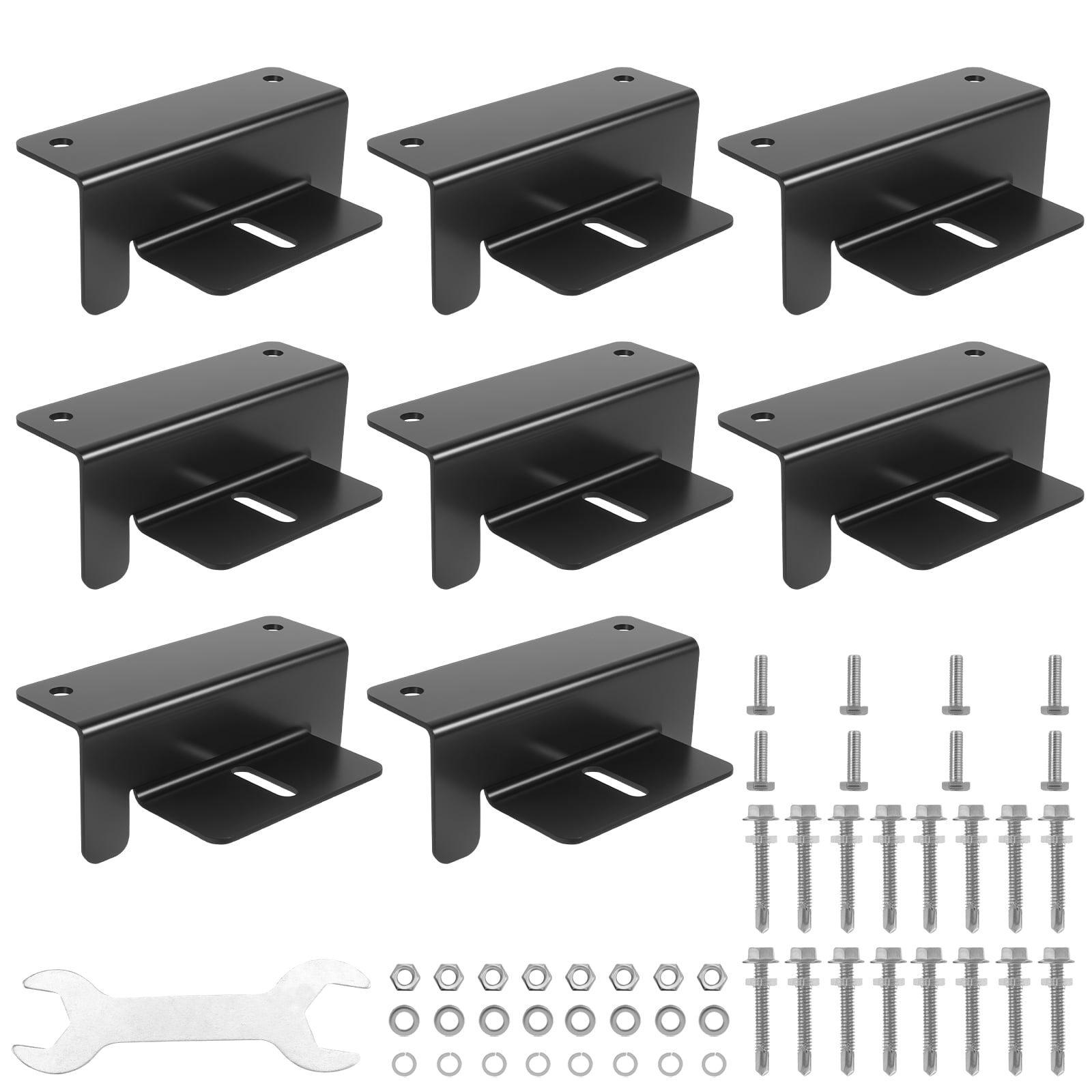 AEVXKHI 8PCS Aluminium Alloy Solar Panel, Z Bracket Motorhome Solar ...