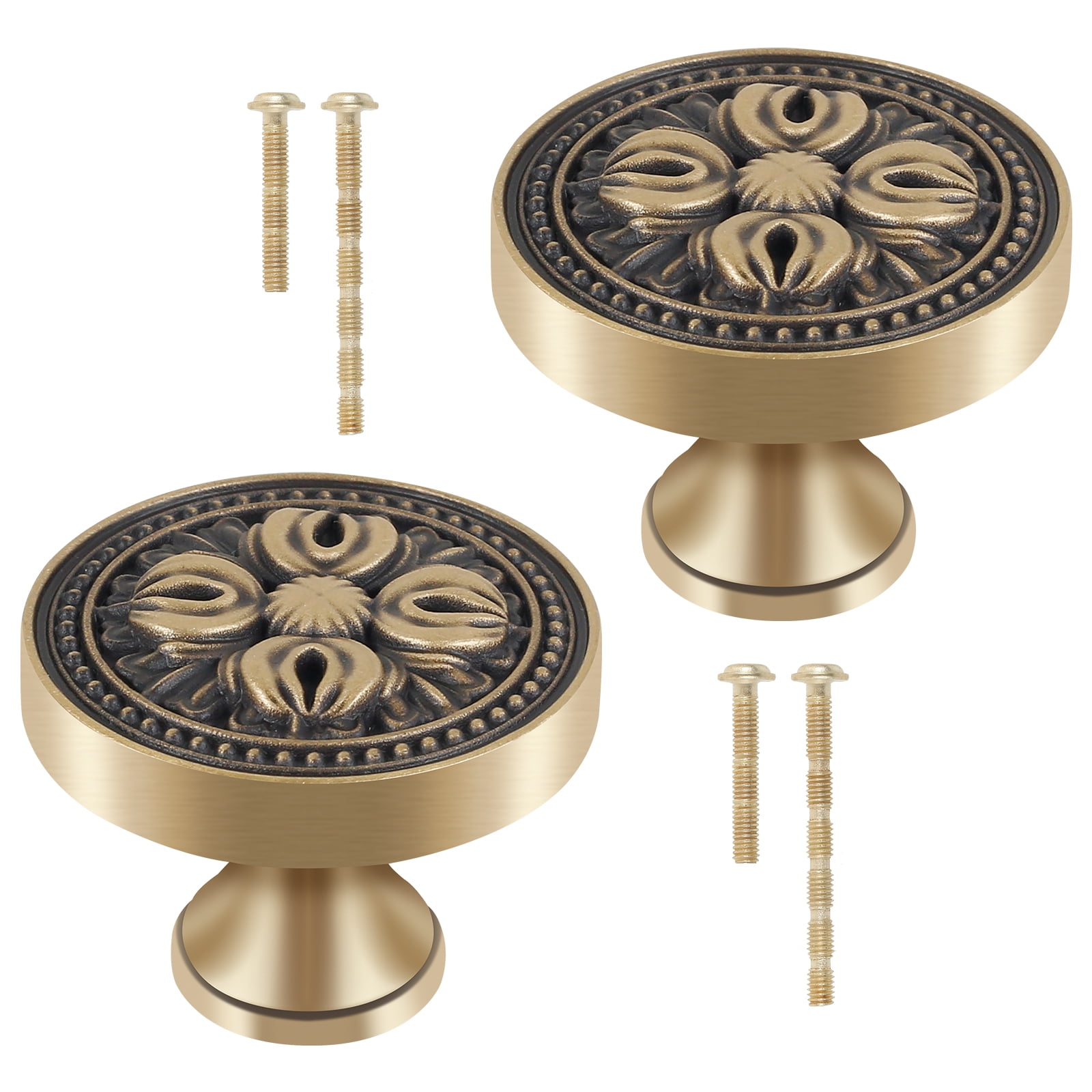 AEVXKHI 8PCS Round Cabinet Door Knobs for Wardrobe Dresser, Single Hole ...