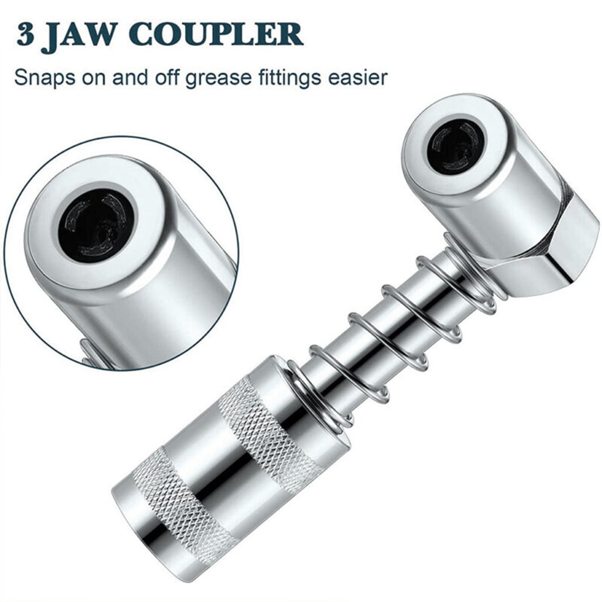 AEVXKHI 90 Degree Grease Coupler with Sleeve 3000-4500PSI 90 Degrees ...